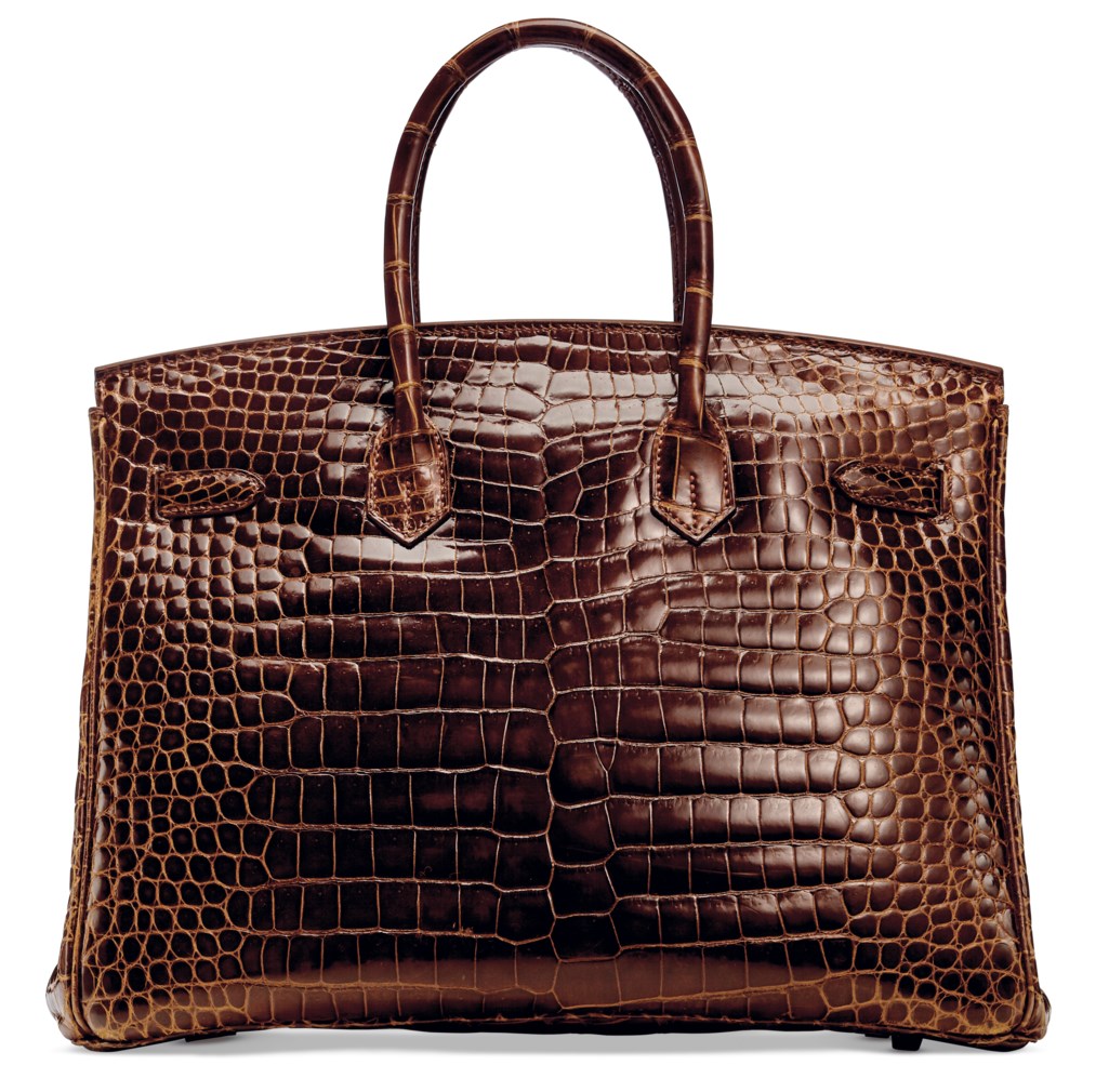 A SHINY MIEL POROSUS CROCODILE BIRKIN 35 WITH PALLADIUM HARDWARE ...