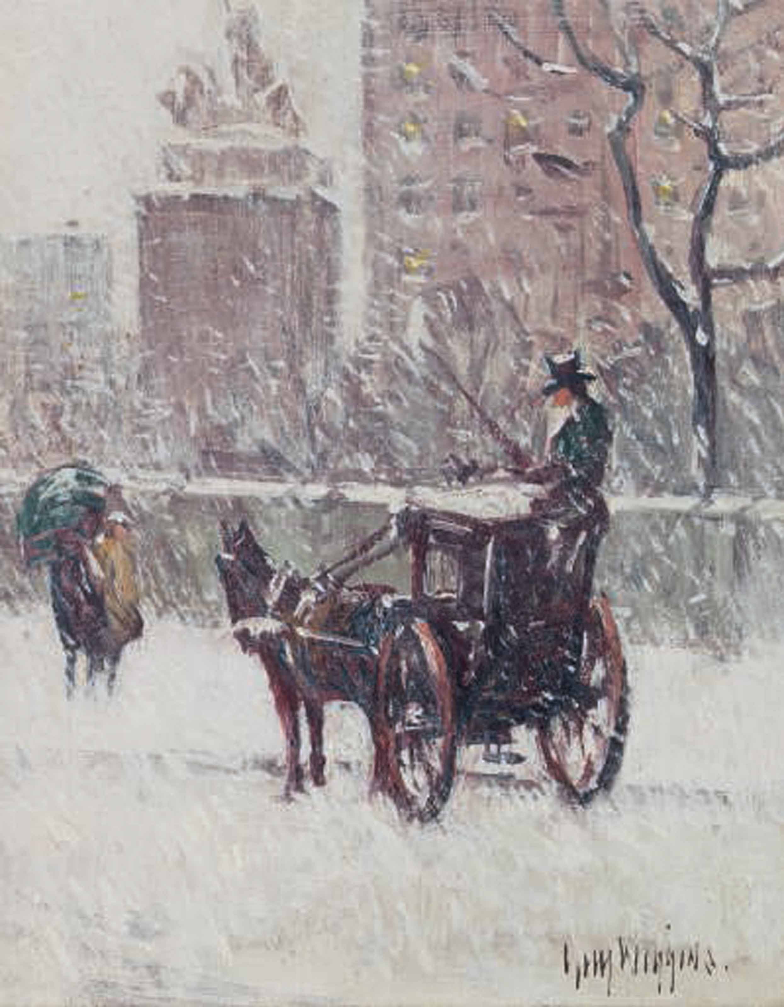 Guy Carleton Wiggins (1883-1962), At Central Park | Christie’s