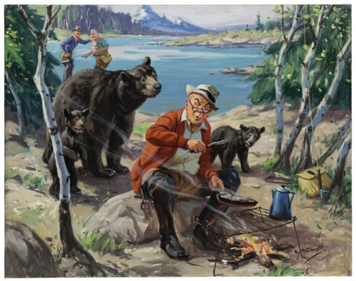 Hy Hintermeister (1897-1972), Fishermen: A Group of Five Works | Christie’s