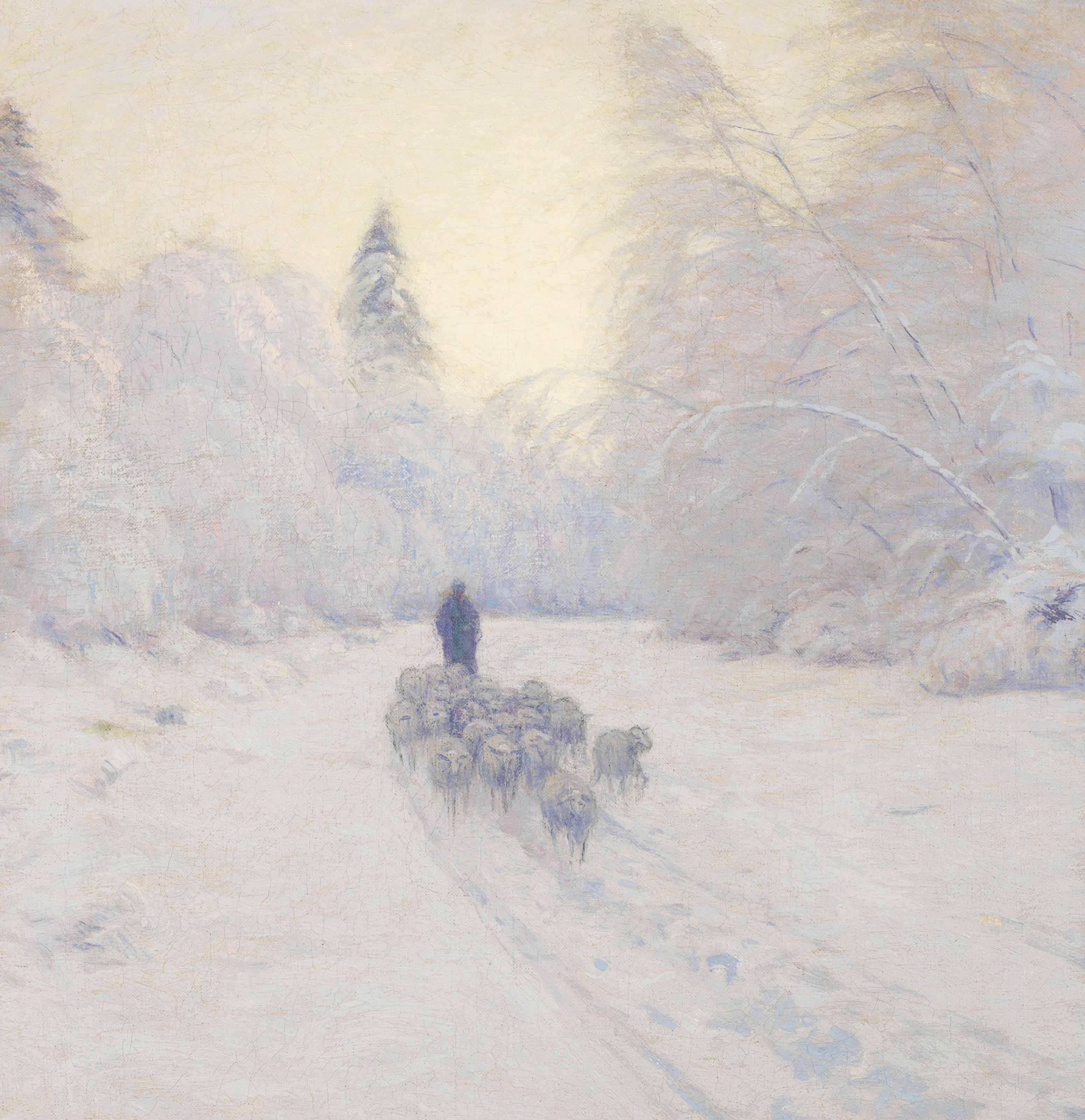 Birge Harrison (1854-1929), Snow Scene | Christie’s