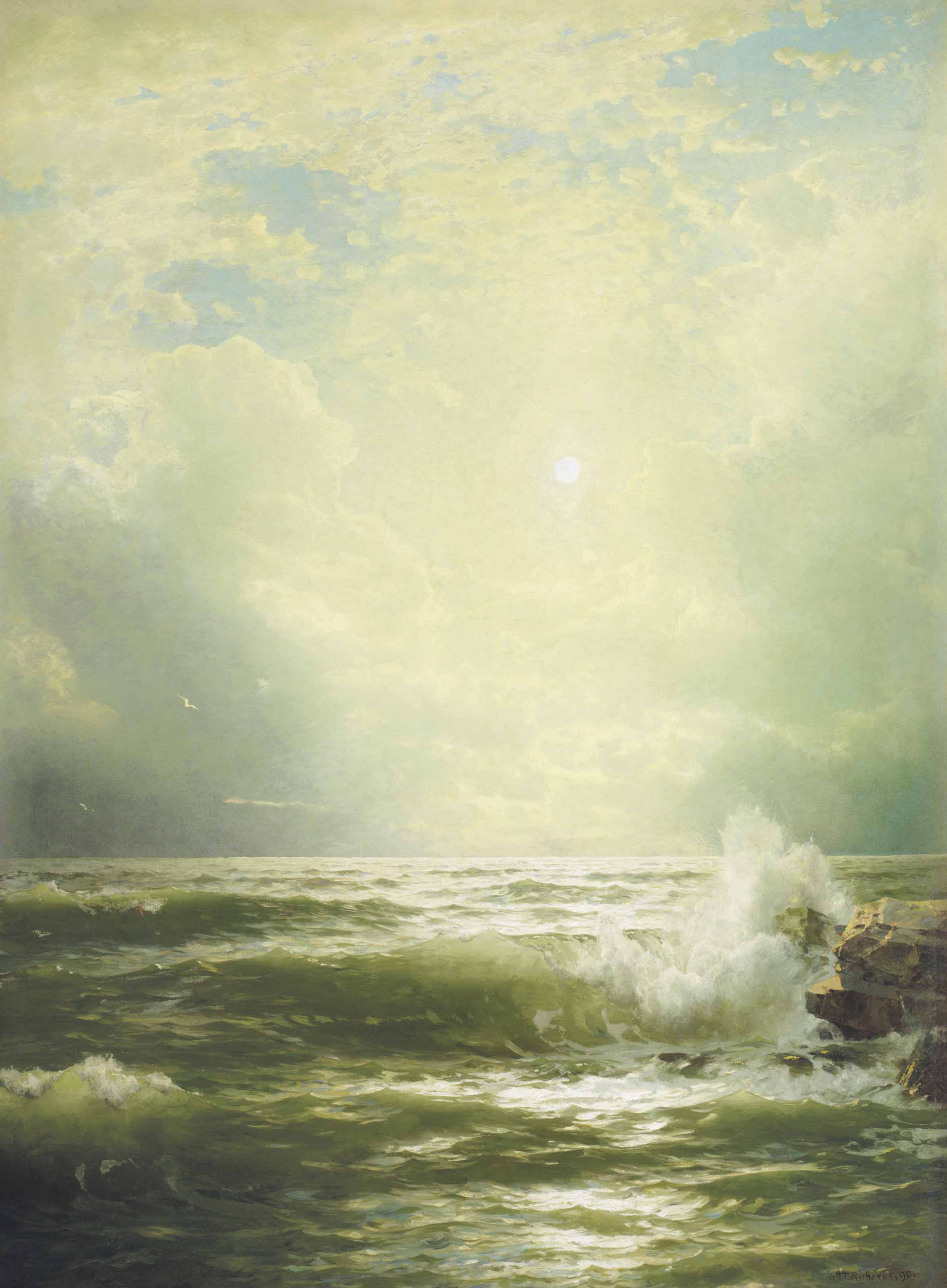 William Trost Richards (1833-1905), Sunlit Wave | Christie’s