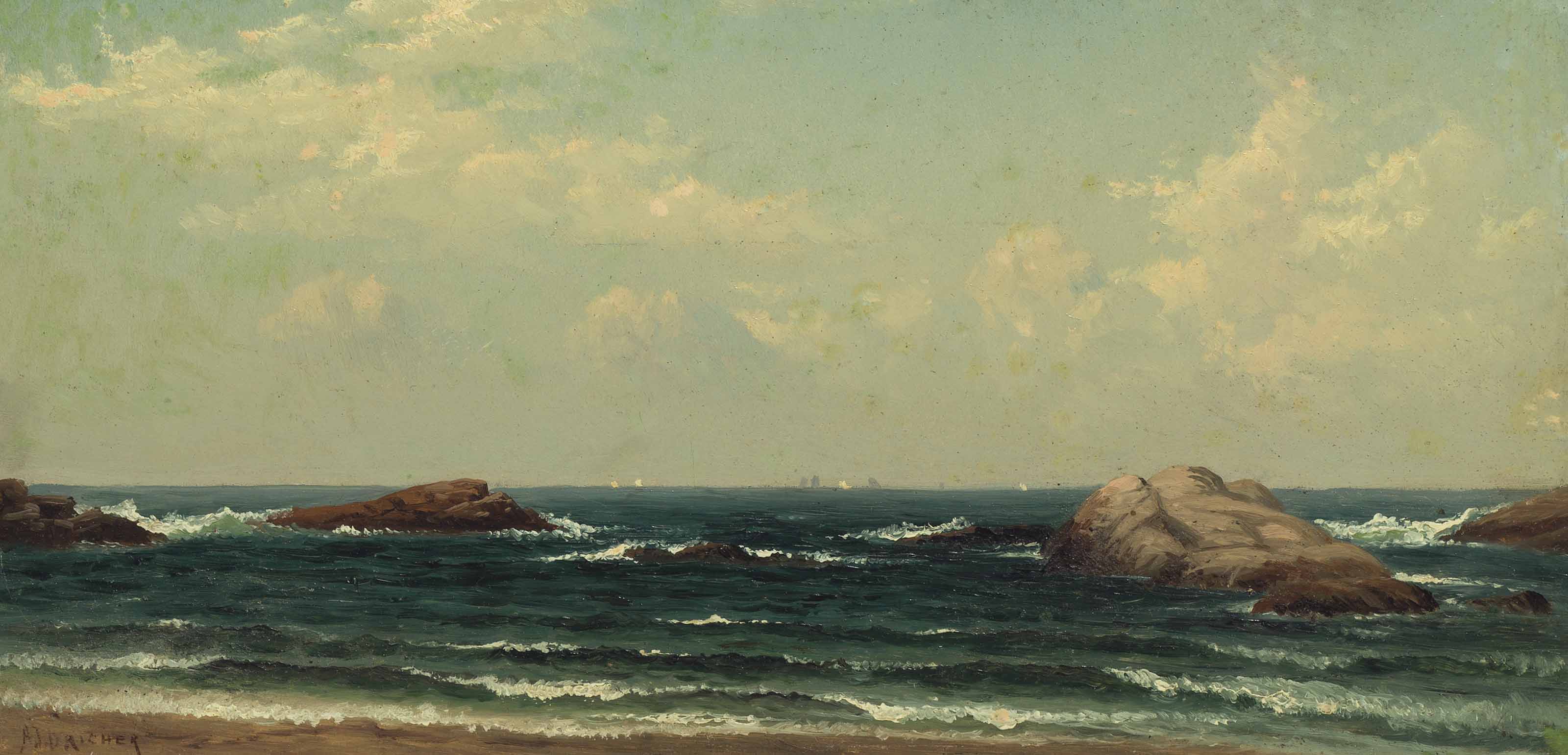 Alfred Thompson Bricher (1837-1908), Rocky Coast | Christie’s