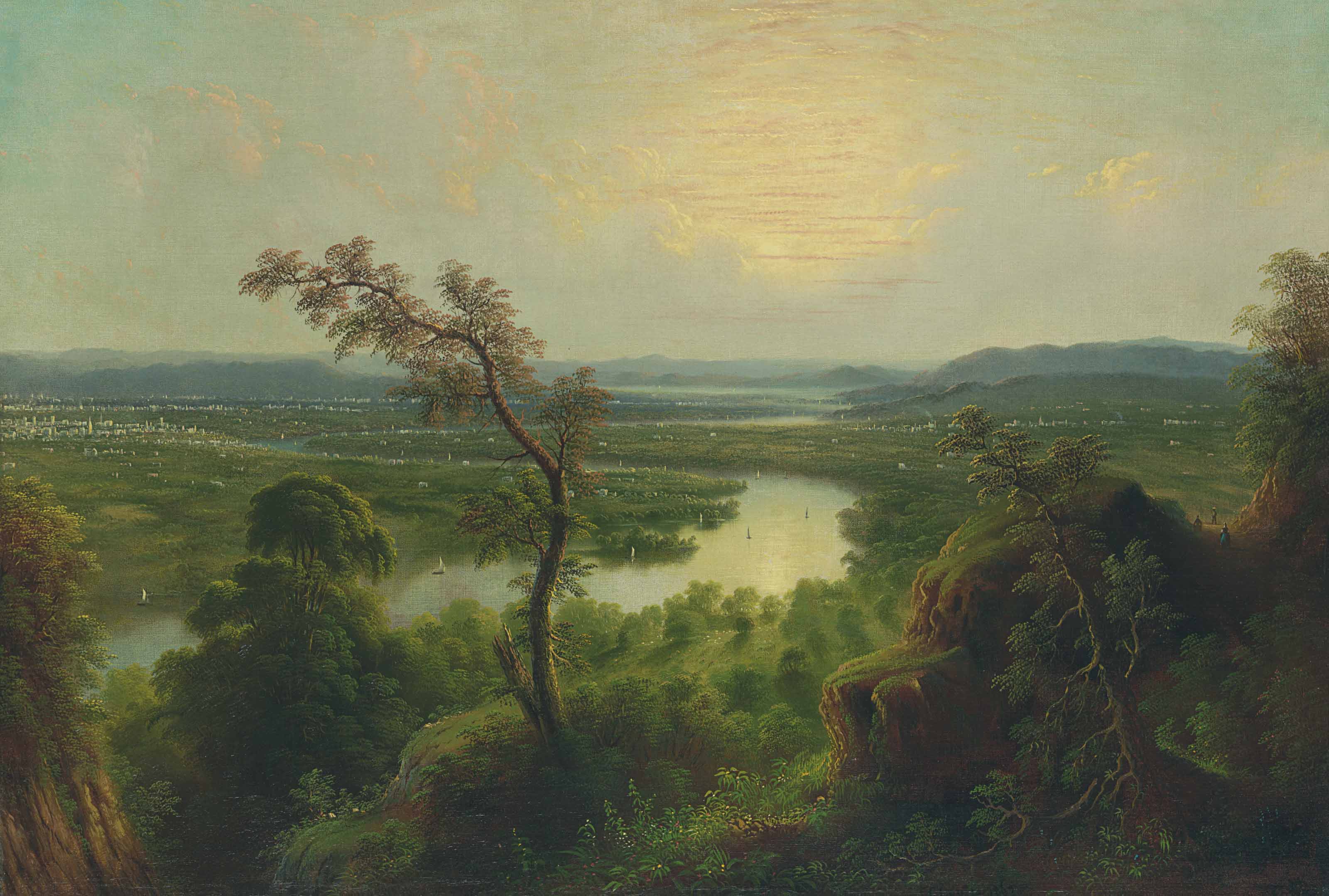 Edmund Coates (1816-1871), The Oxbow (Northampton, Massachusetts ...