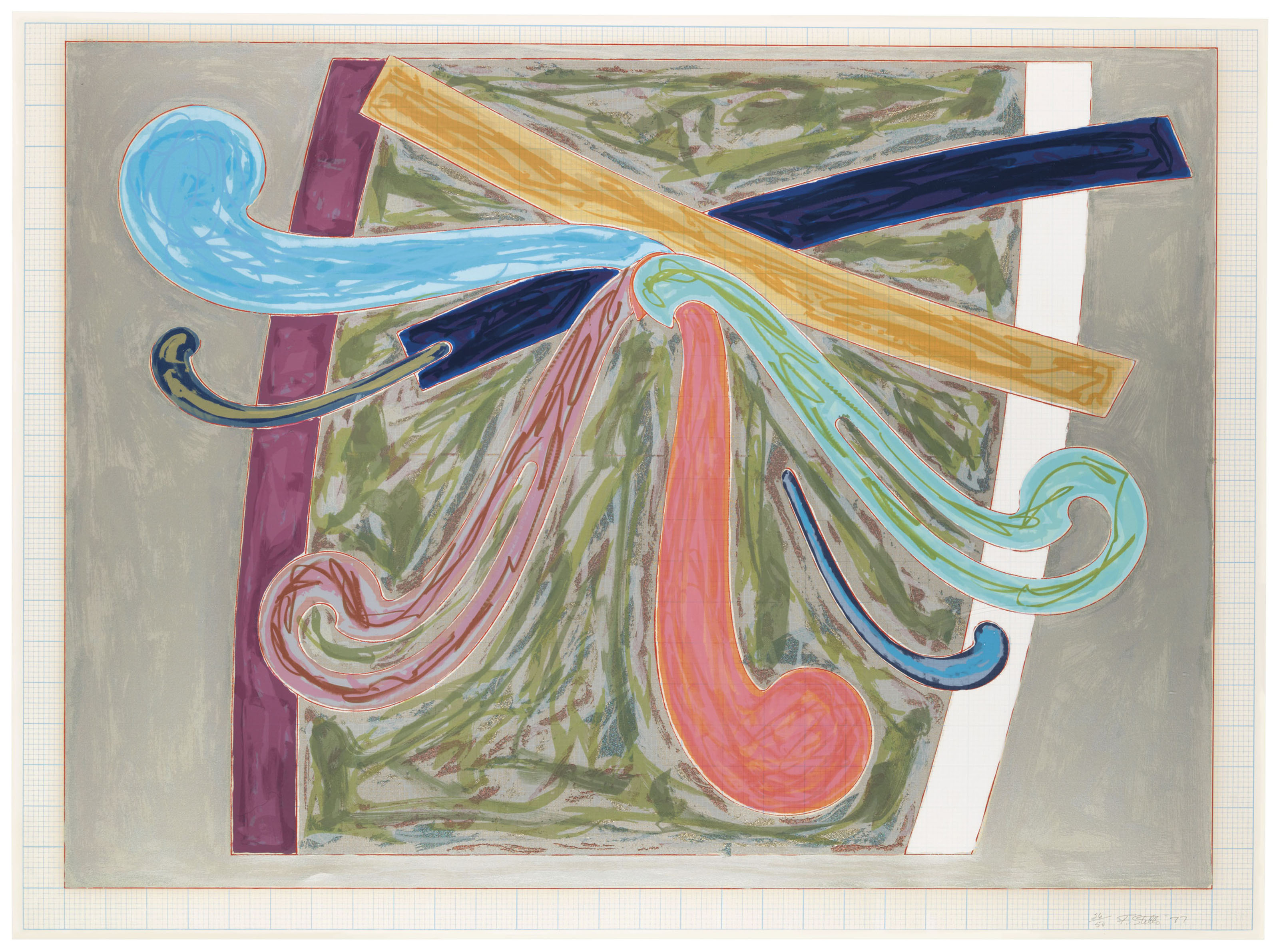 FRANK STELLA (B. 1936), Puerto Rican Blue Pigeon, from Exotic Bird ...