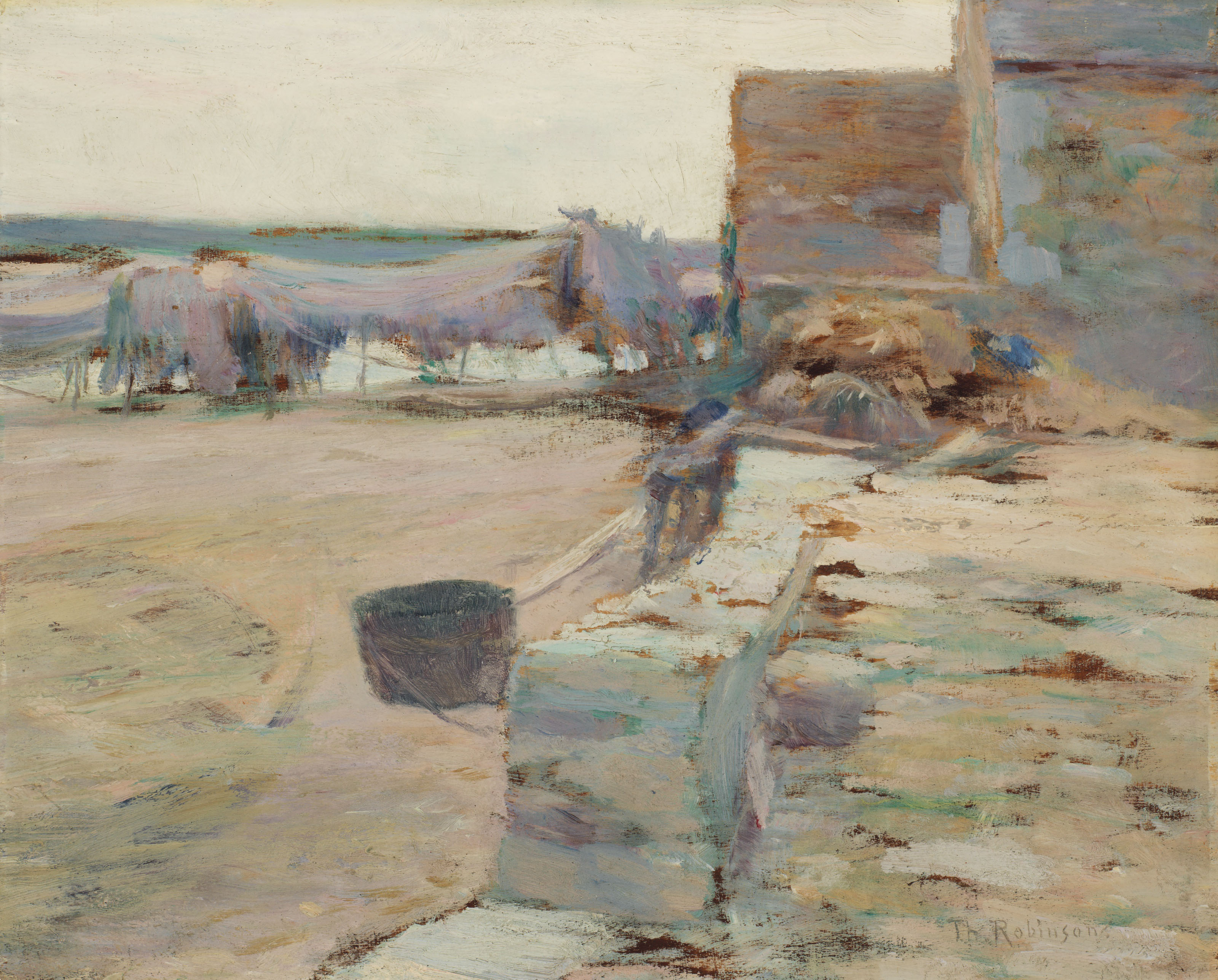 Theodore Robinson (1852-1896), Fishing Huts in France | Christie’s