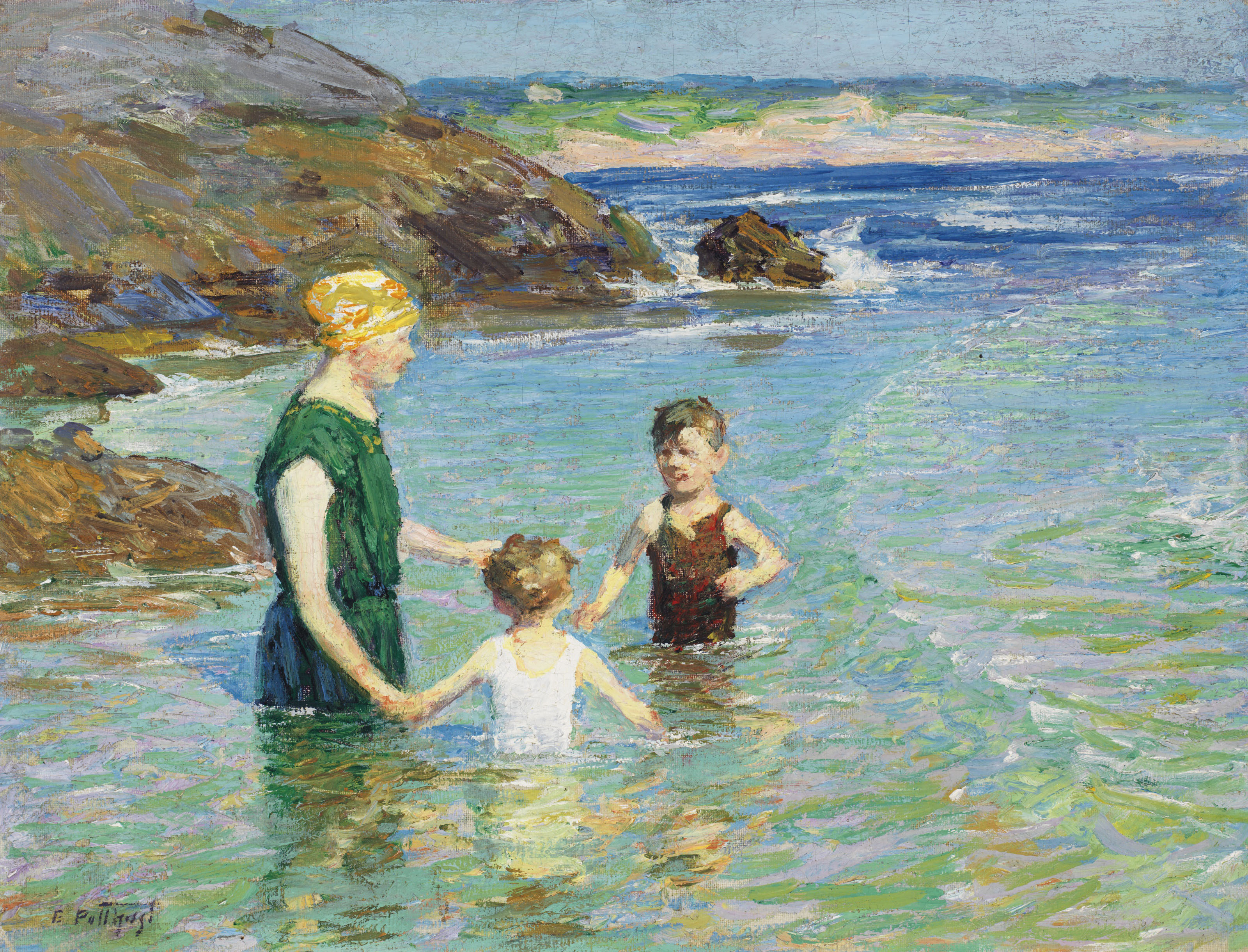 Edward Henry Potthast (1857-1927), At the Beach | Christie’s