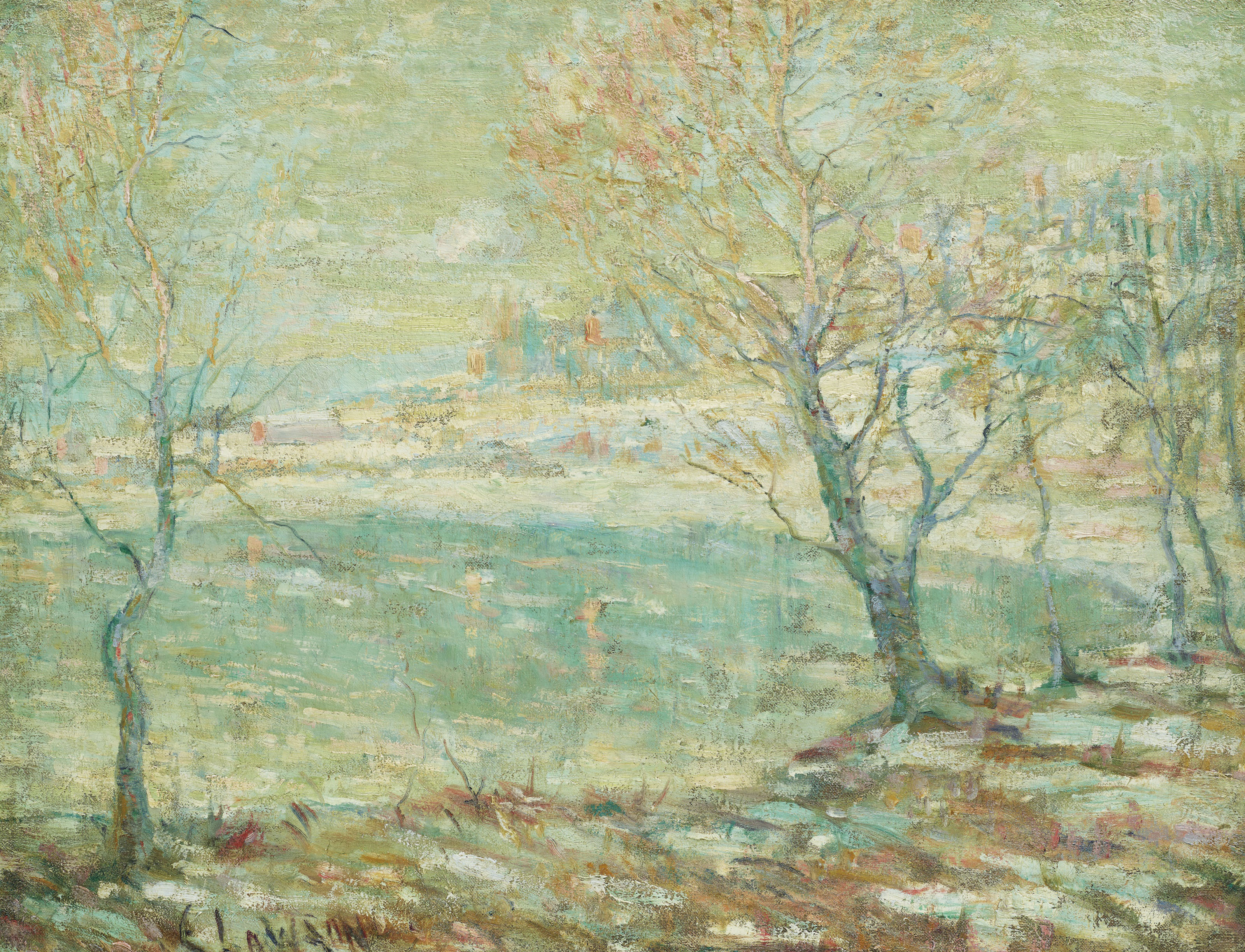 Ernest Lawson (1873-1939), Inwood on the Hudson, In the Snow | Christie’s