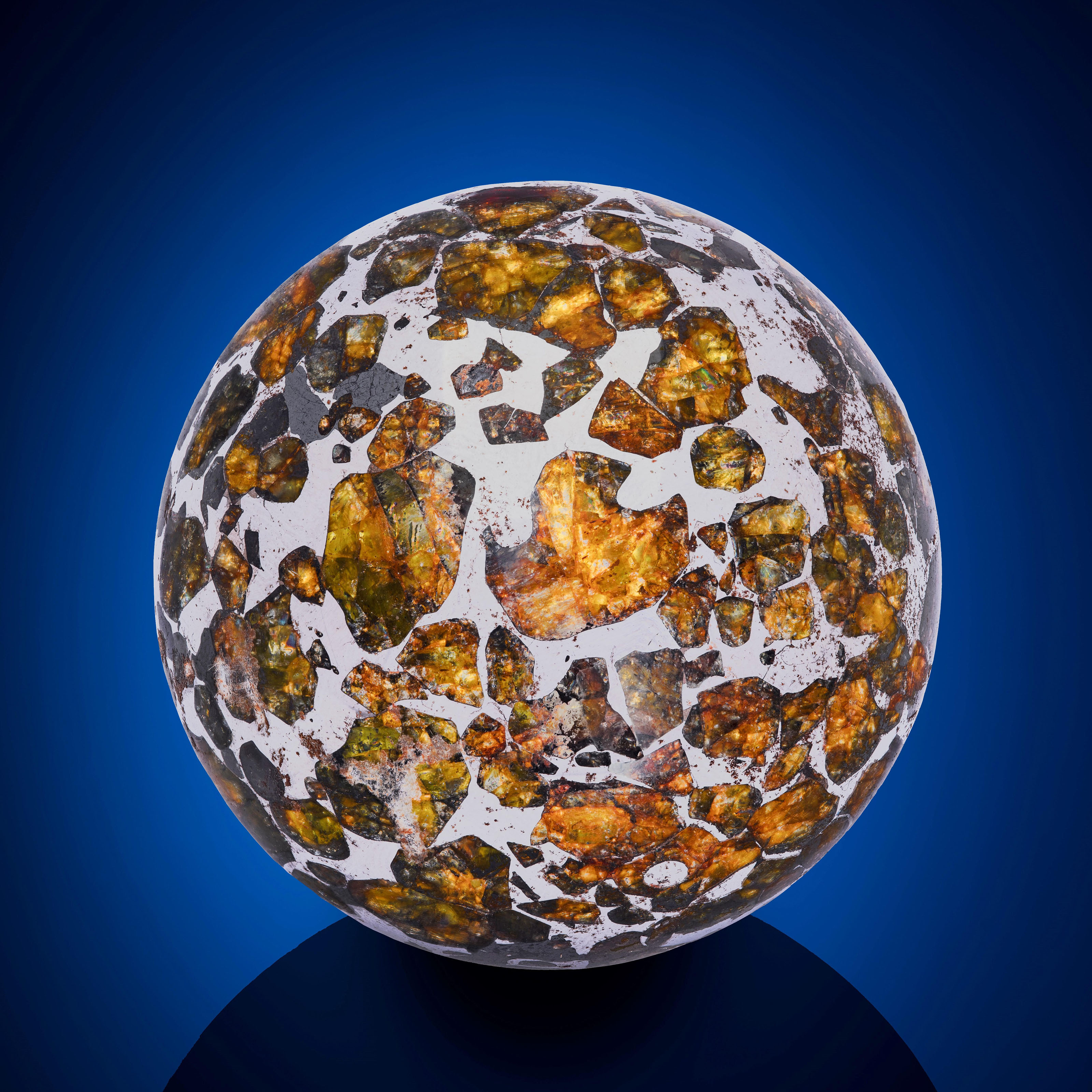 SEYMCHAN METEORITE SPHERE — AN EXTRATERRESTRIAL CRYSTAL BALL, Pallasite ...