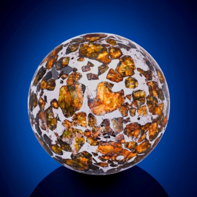 SEYMCHAN METEORITE SPHERE — AN EXTRATERRESTRIAL CRYSTAL BALL, Pallasite ...