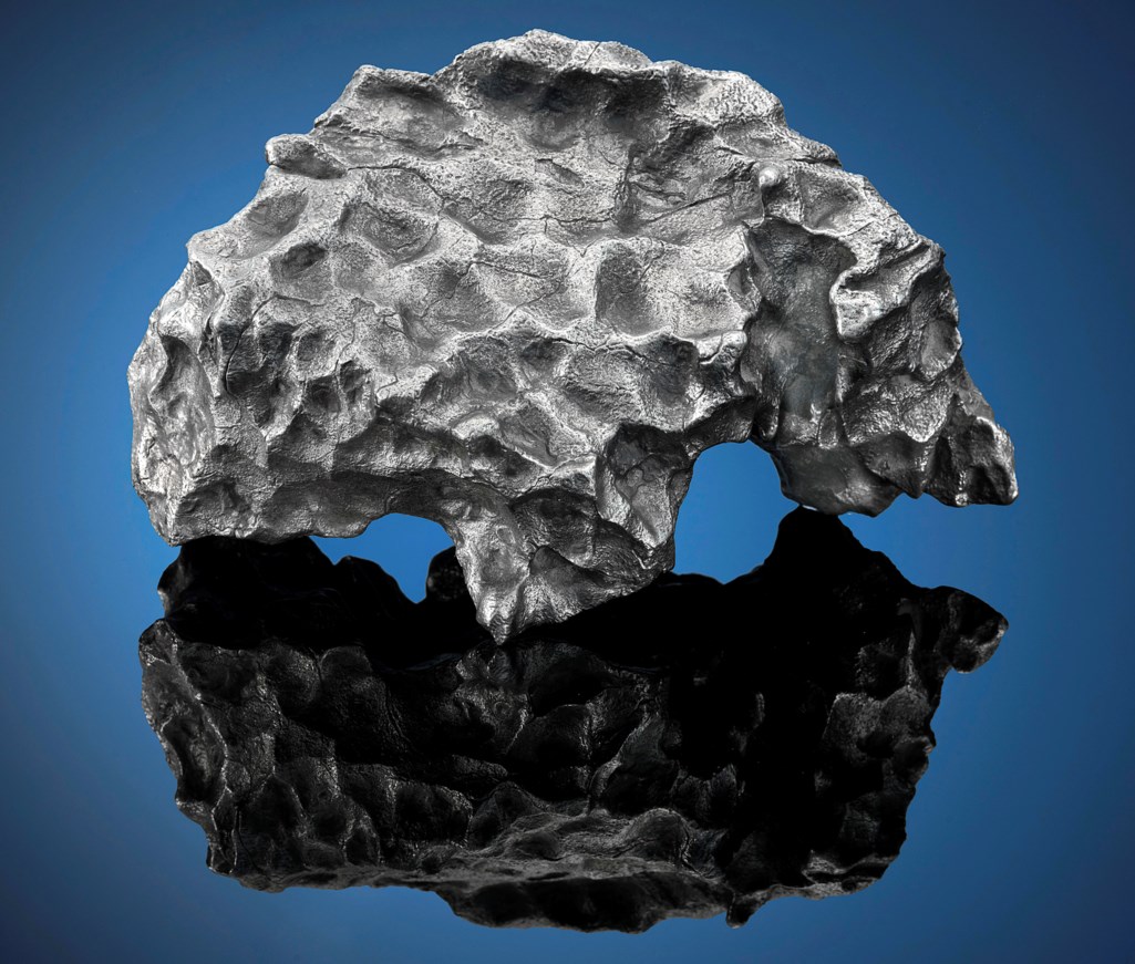 SIKHOTE ALIN METEORITE WITH NATURALLY FORMED HOLE, Iron, coarsest ...