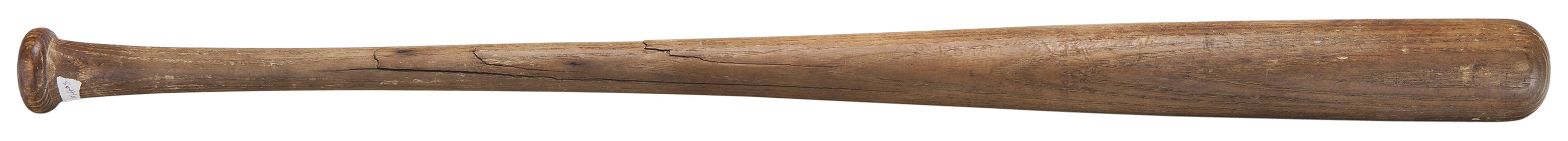 BASEBALL BAT USED BY GEORGE “MULE” SUTTLES, | Christie’s