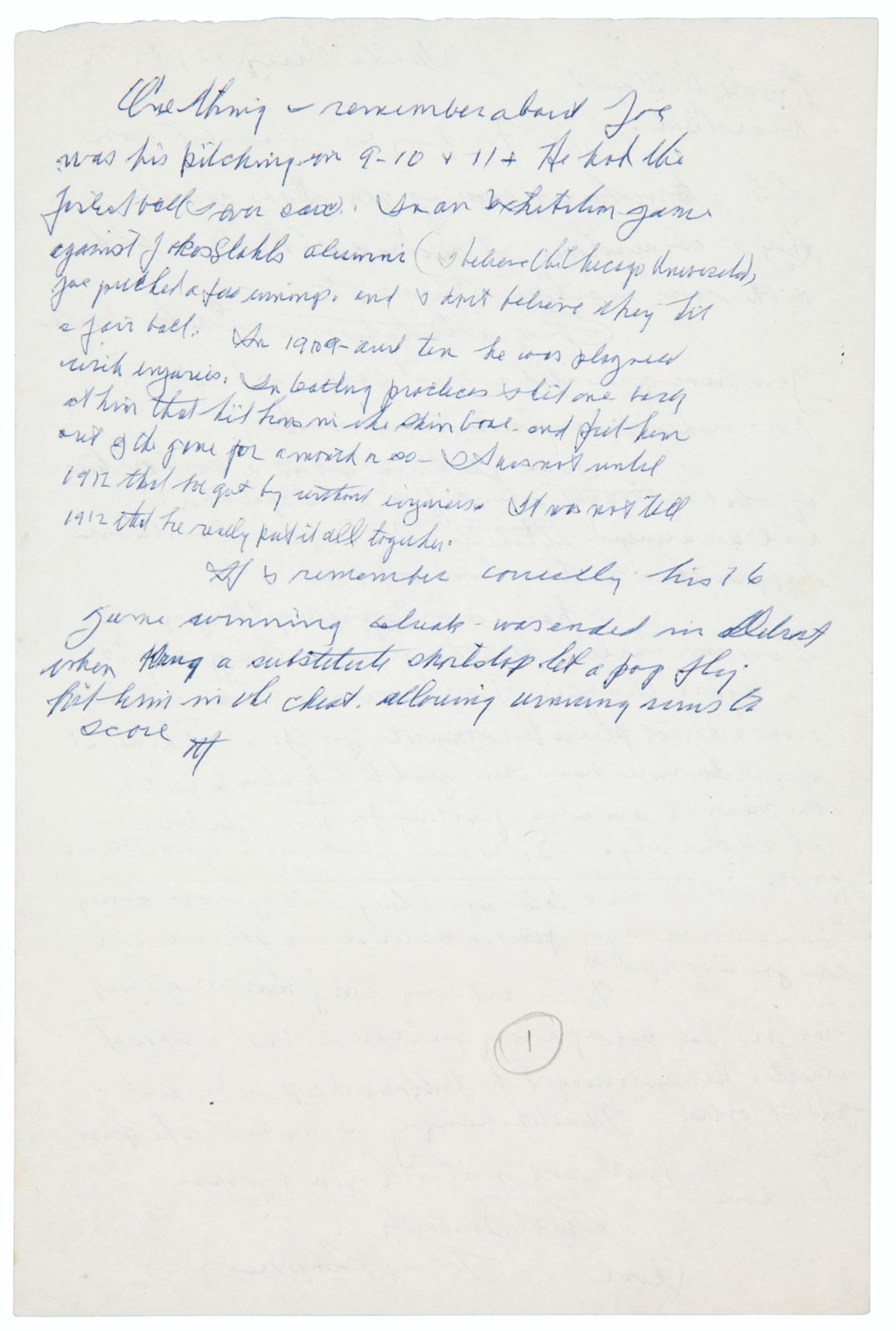 BASEBALL HANDWRITTEN LETTER COLLECTION, | Christie’s