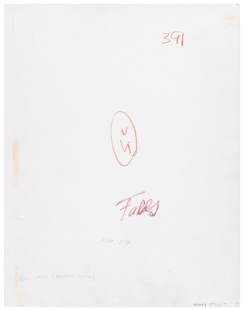 BEN SHAHN (1898–1969), Destitute, 1935 | Christie’s