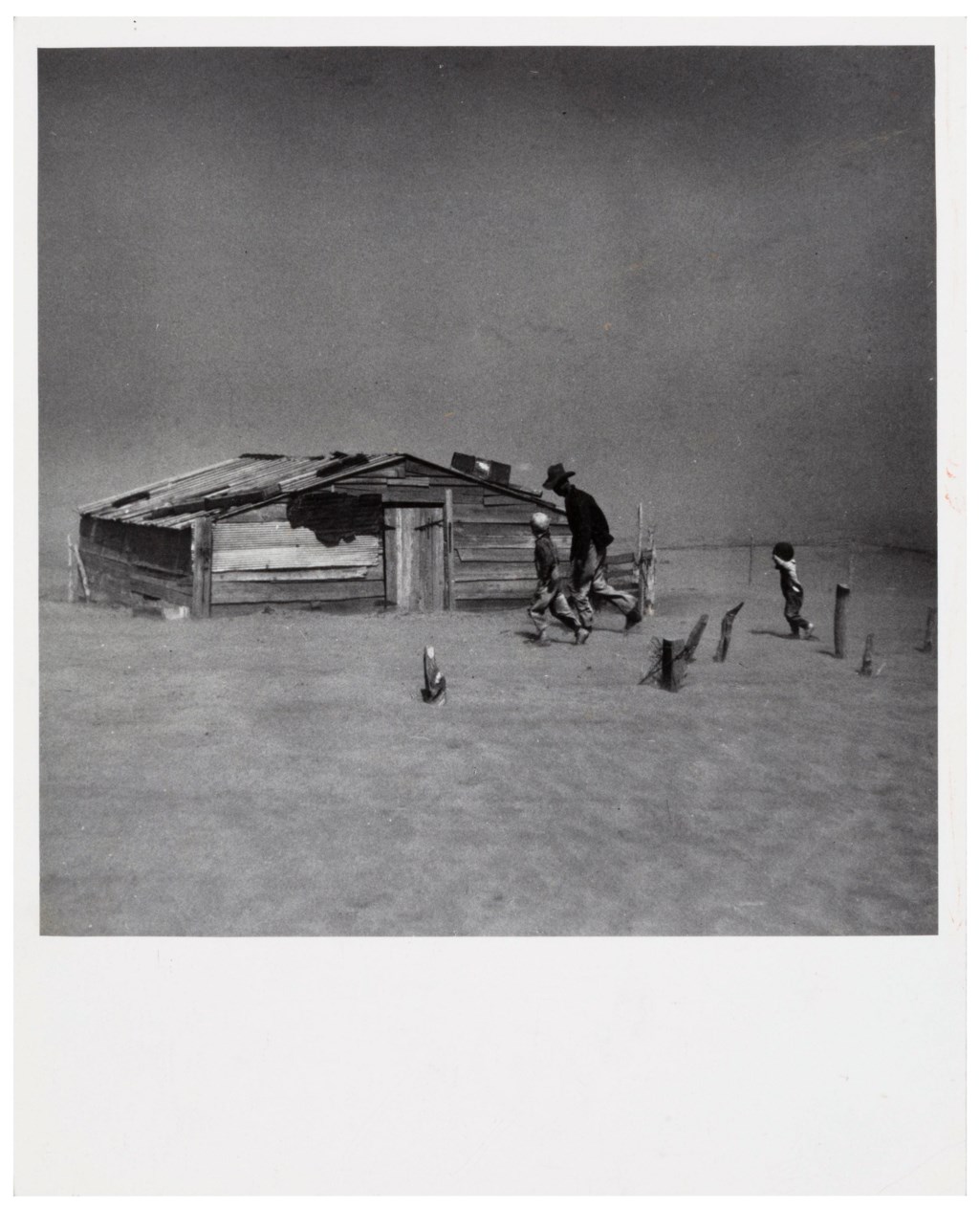 ARTHUR ROTHSTEIN (1915–1985), Two images of Farmer and Son Walking in ...