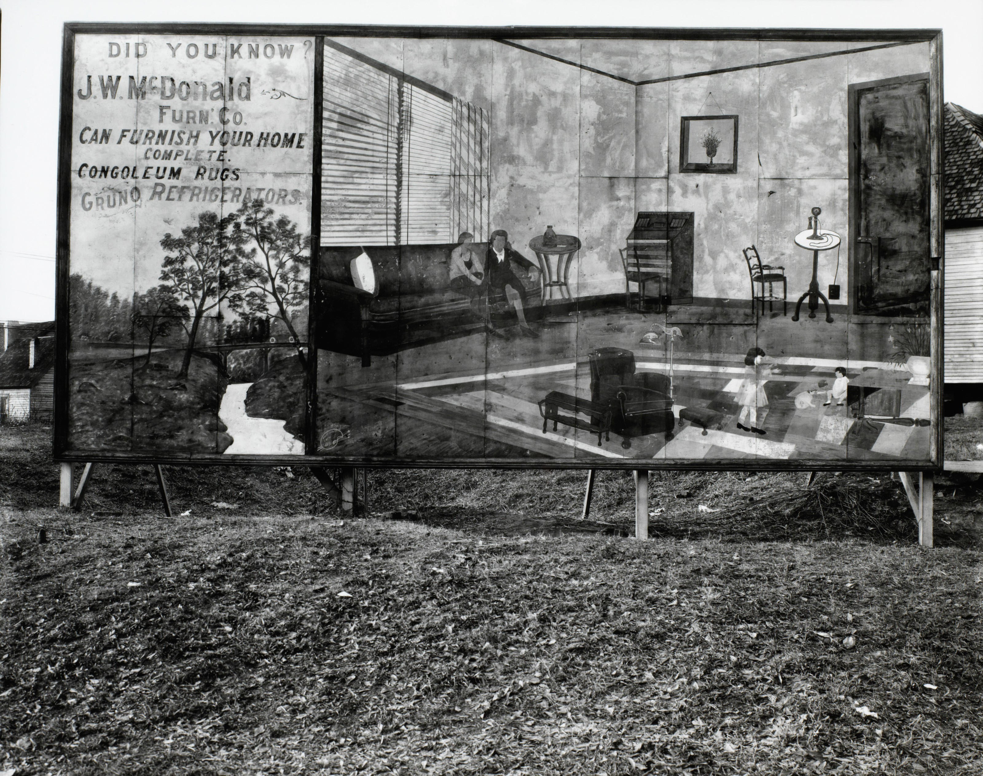 WALKER EVANS (1903–1975), Roadside Furniture Store Sign Near Birmingham ...