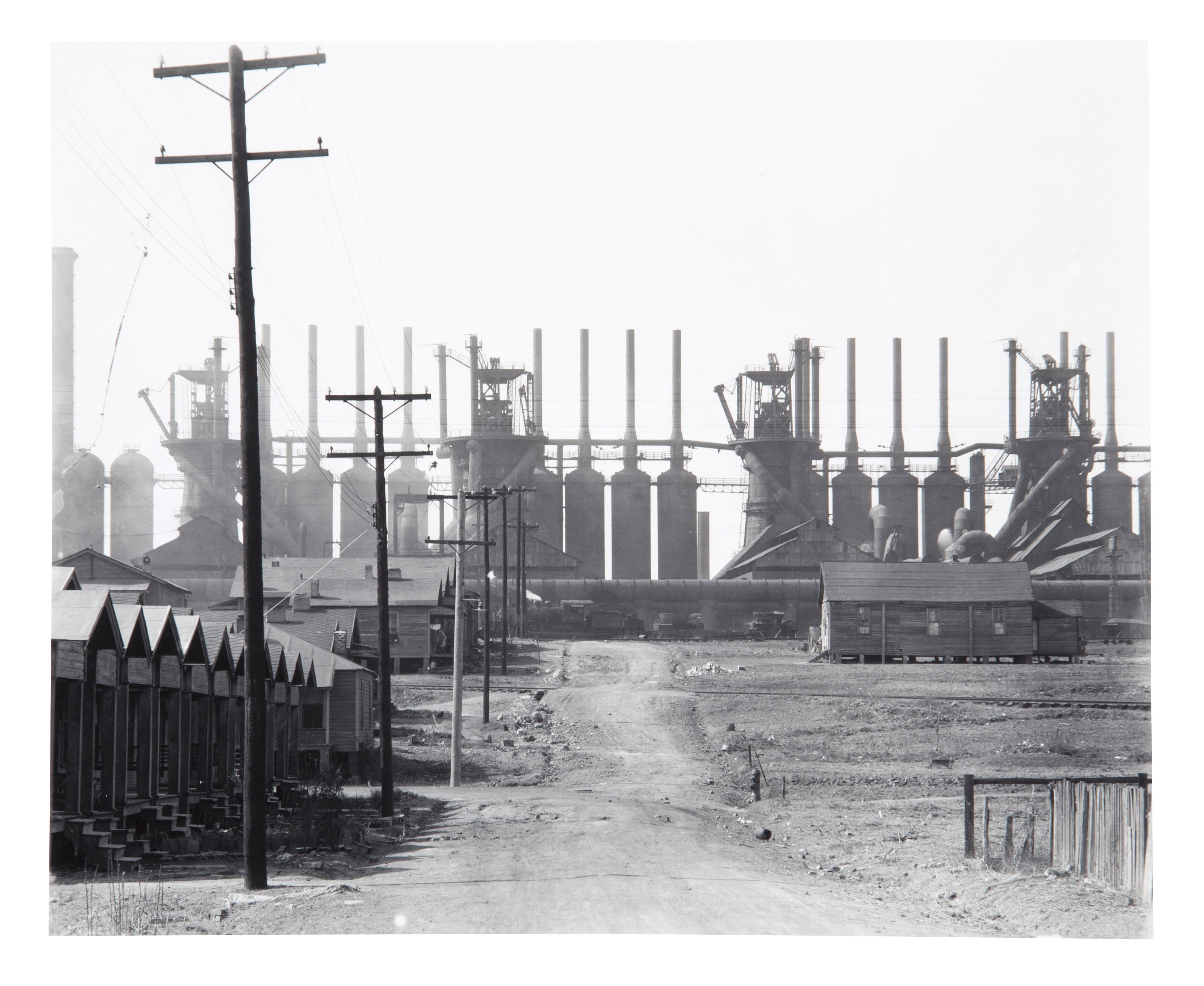 WALKER EVANS (1903–1975), Steel Mill and Workers’ Houses, Birmingham ...