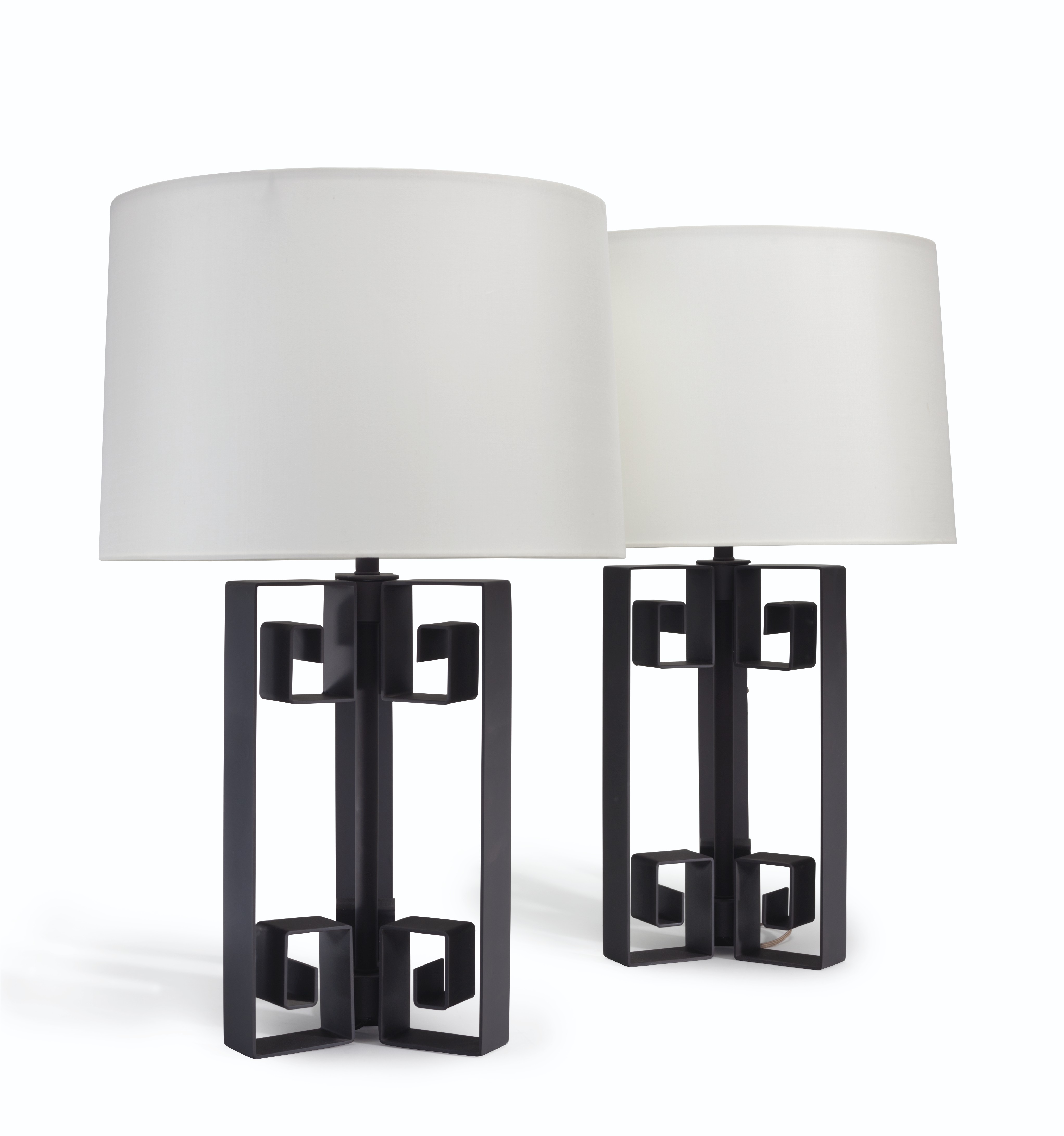 A PAIR OF BRONZED-METAL TABLE LAMPS, MODERN | Christie’s