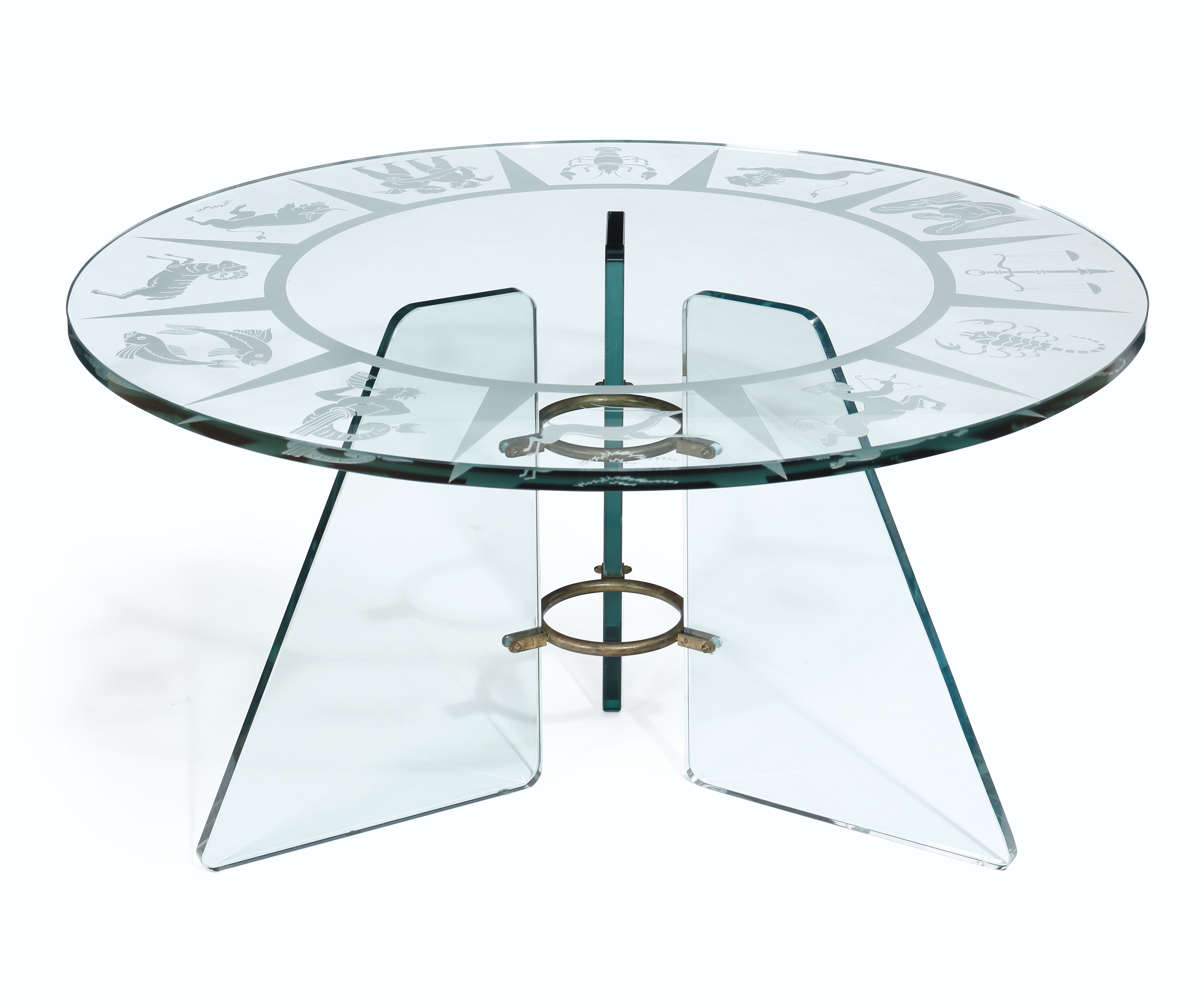 IN THE STYLE OF FONTANA ARTE, A DINING TABLE, SECOND HALF 20TH CENTURY ...