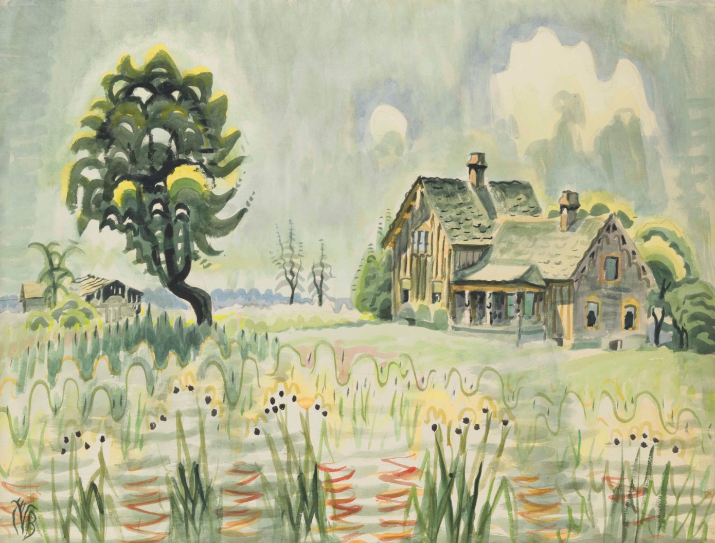 Charles Ephraim Burchfield (1893-1967), Country Home in Midsummer ...