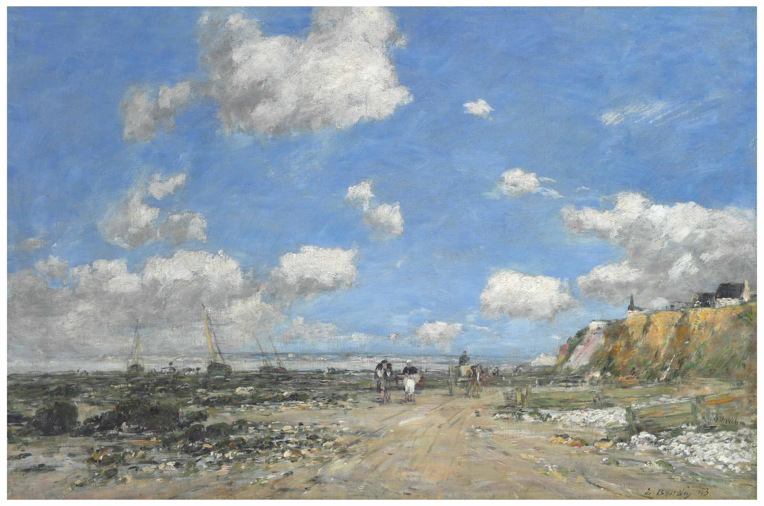 Eugène Boudin (1824-1898) , Le rivage de Villerville | Christie's