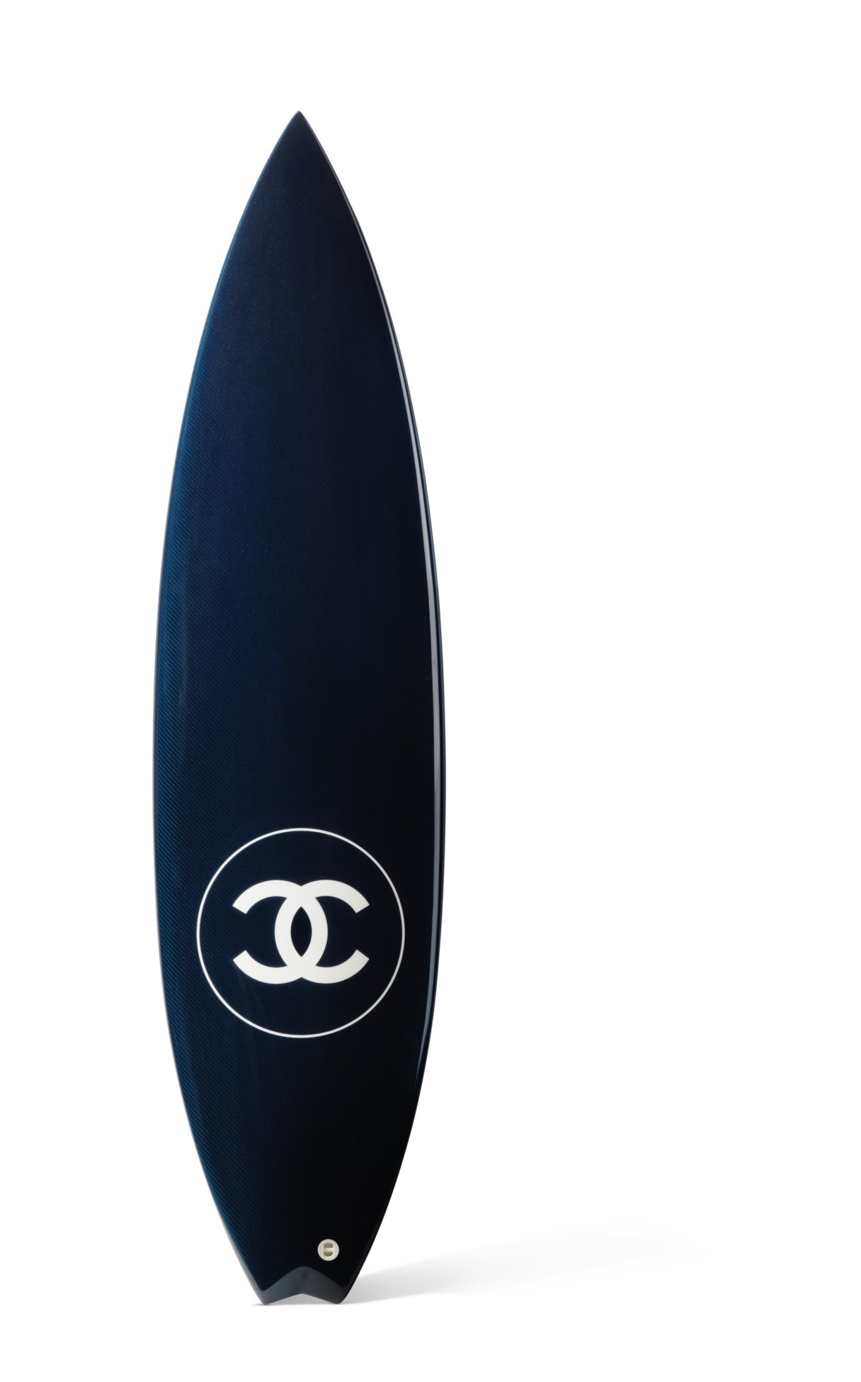 A LIMITED EDITION BLUE CARBON & POLYURETHANE SURFBOARD BY PHILIPPE ...