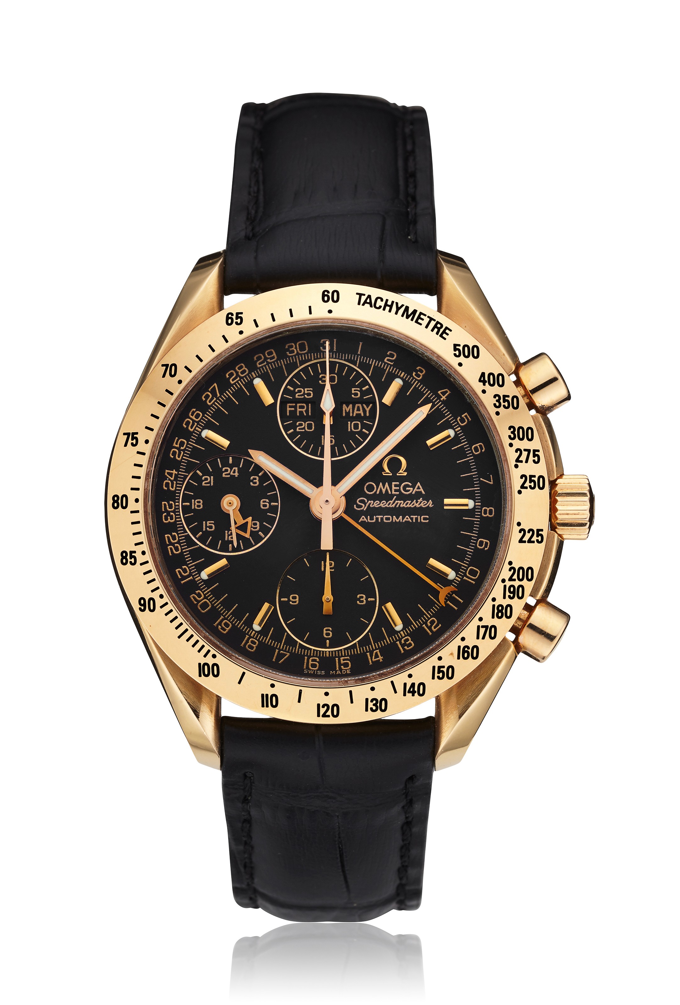 OMEGA, 18K PINK GOLD SPEEDMASTER AUTOMATIC, REF. 175.0084, | Christie’s