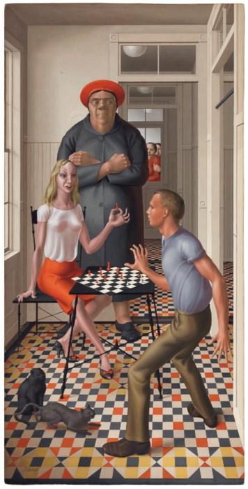 George Tooker (1920-2011), A Game of Chess | Christie's