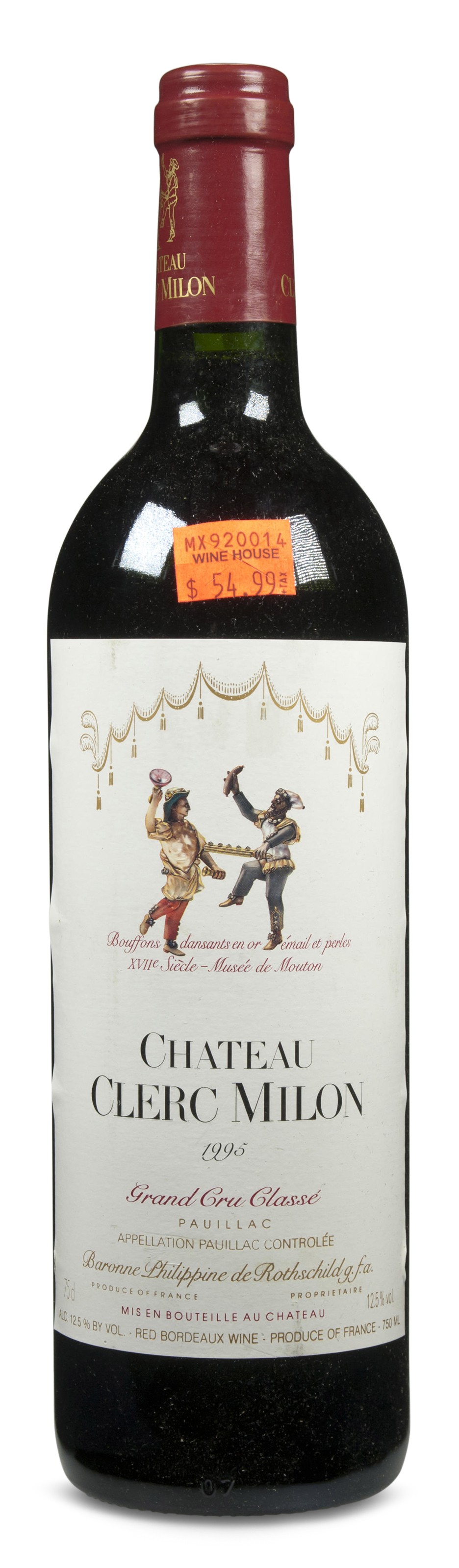 Château Clerc-Milon 1995, Pauillac, 5ème cru classé | Christie’s
