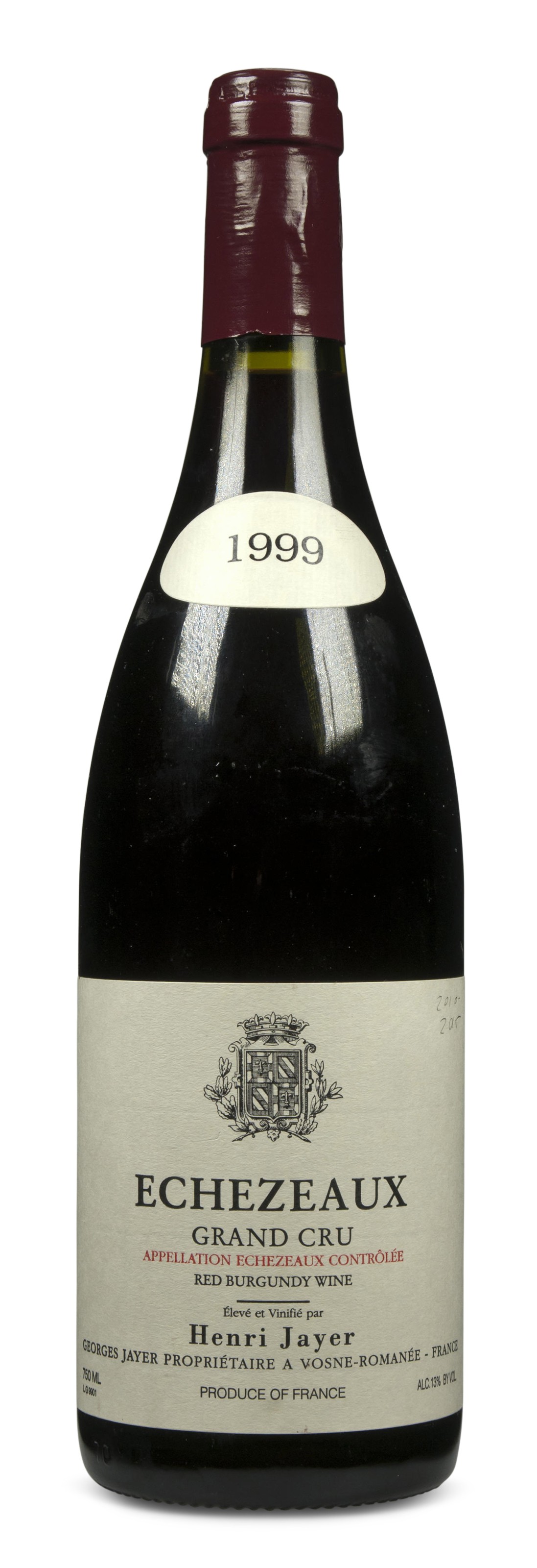 Henri Jayer for Georges Jayer, Echézeaux 1999, Grand Cru, Côte de Nuits ...