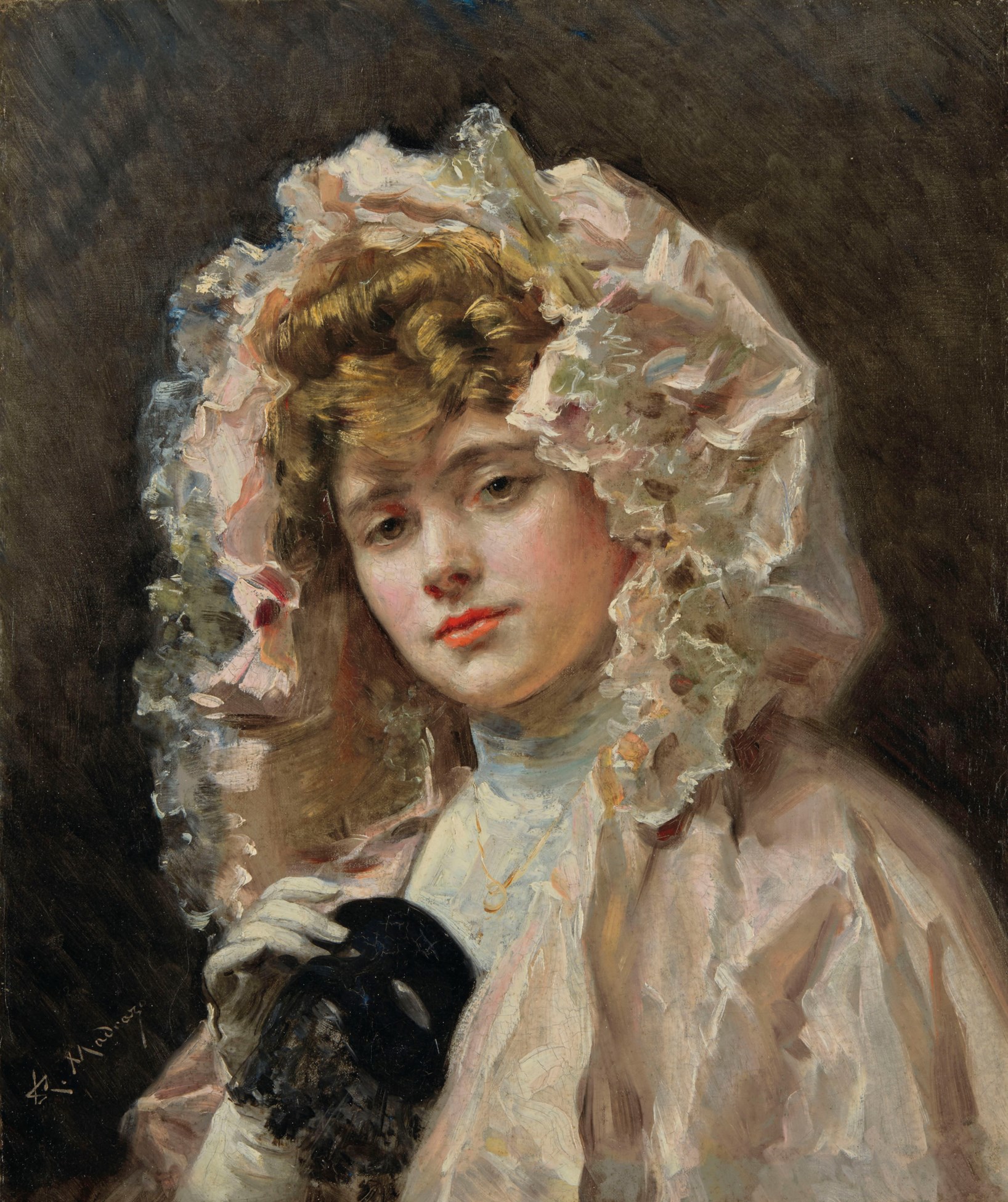 RAIMUNDO DE MADRAZO Y GARRETA (ROME 1841-1920 VERSAILLES), Jeune fille ...