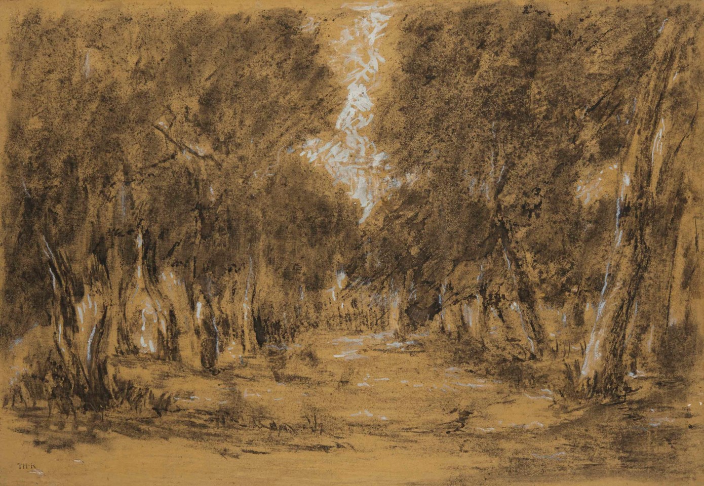 THÉODORE ROUSSEAU (PARIS 1812-1867 BARBIZON), Paysage arboré | Christie's