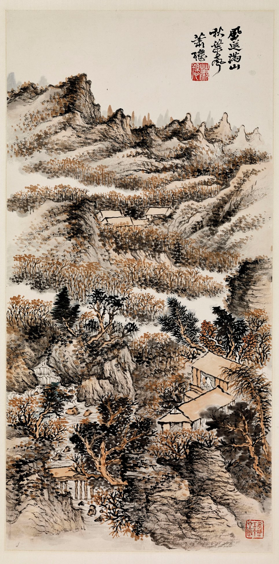 XIAO SUN (1833-1944), Montagnes à l'automne | Christie's