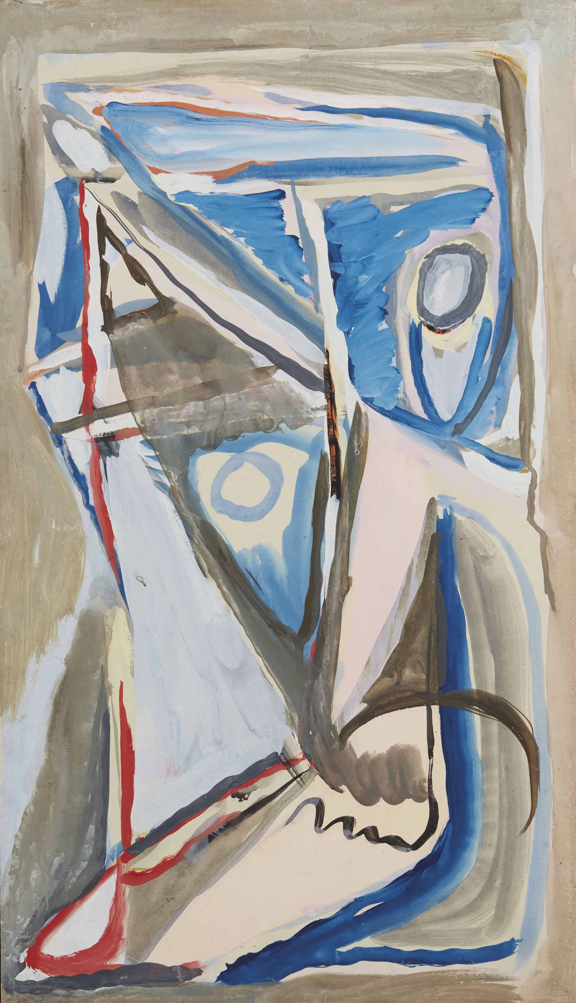 BRAM VAN VELDE (1895-1981) , Sans titre, Brosses (Bourgogne) | Christie's