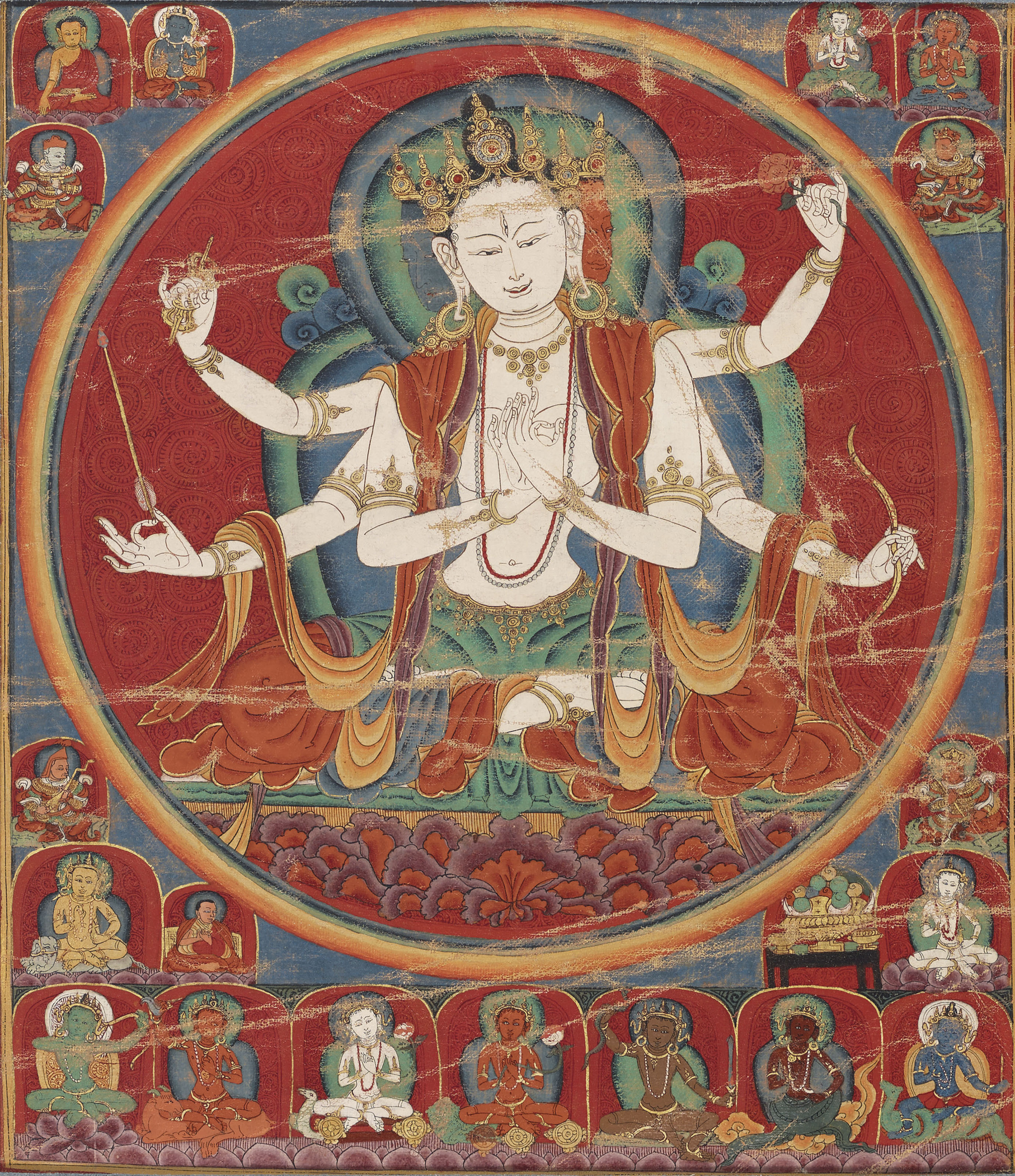 THANGKA REPRESENTANT UNE DIVINITE - auctions & price archive