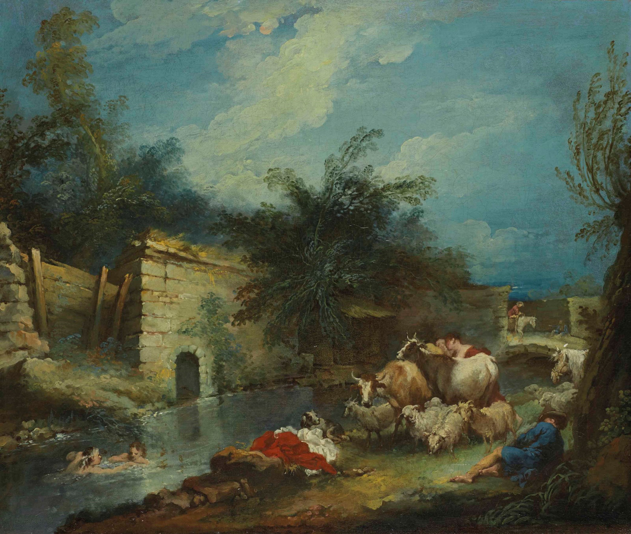 FRANÇOIS BOUCHER (PARIS 1703-1770), Le Repos des bergers | Christie's