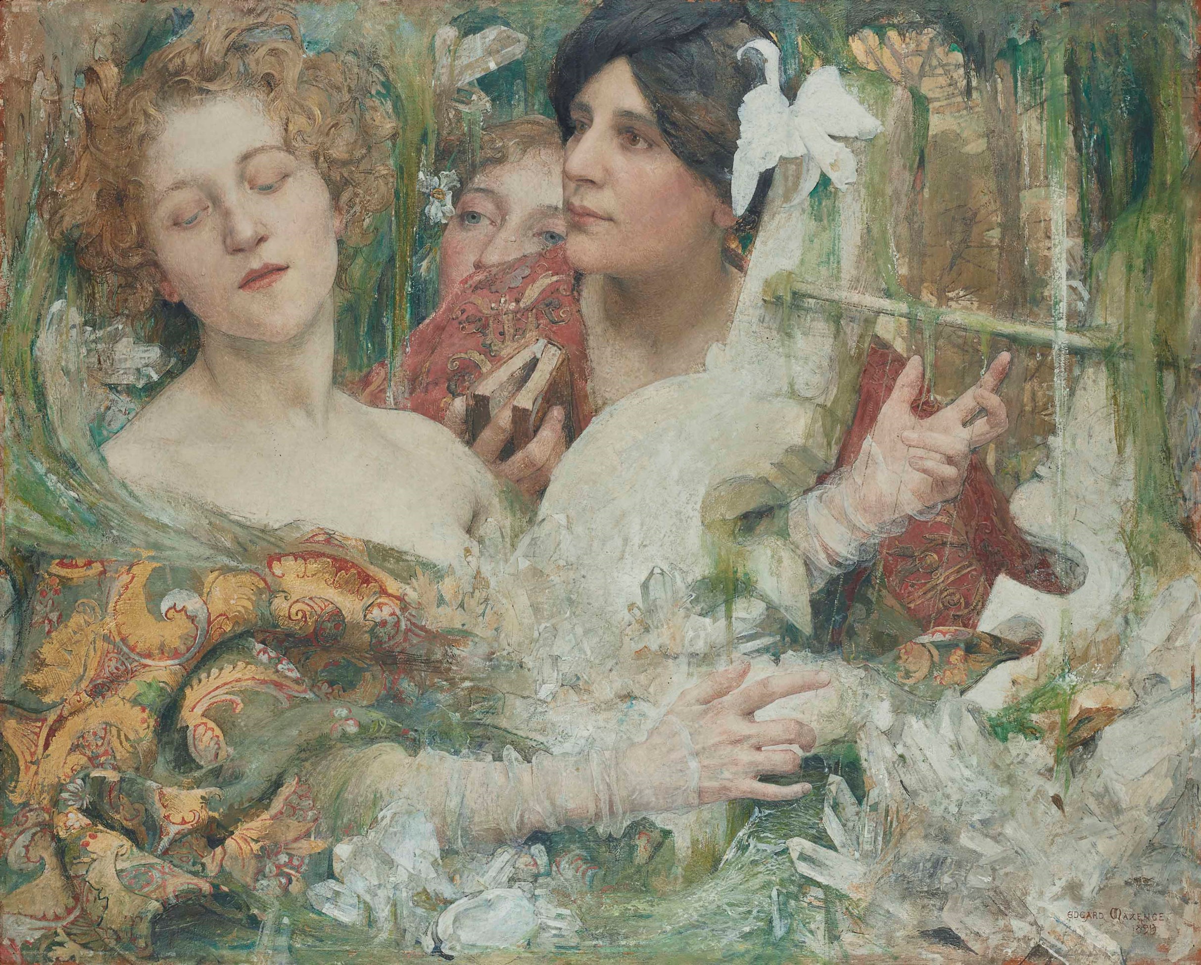 EDGARD MAXENCE (NANTES 1871-1954 BERNERIE-EN-RETZ), L'Âme de la Source ...