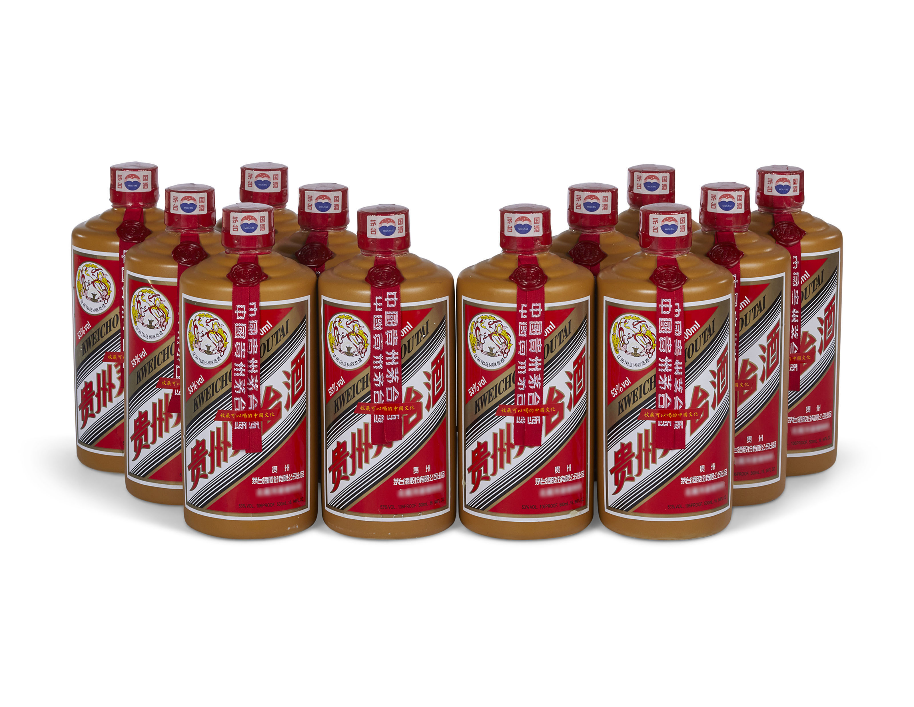 MAOTAI 2007 , 12 bottles (500ml) per lot | Christie's
