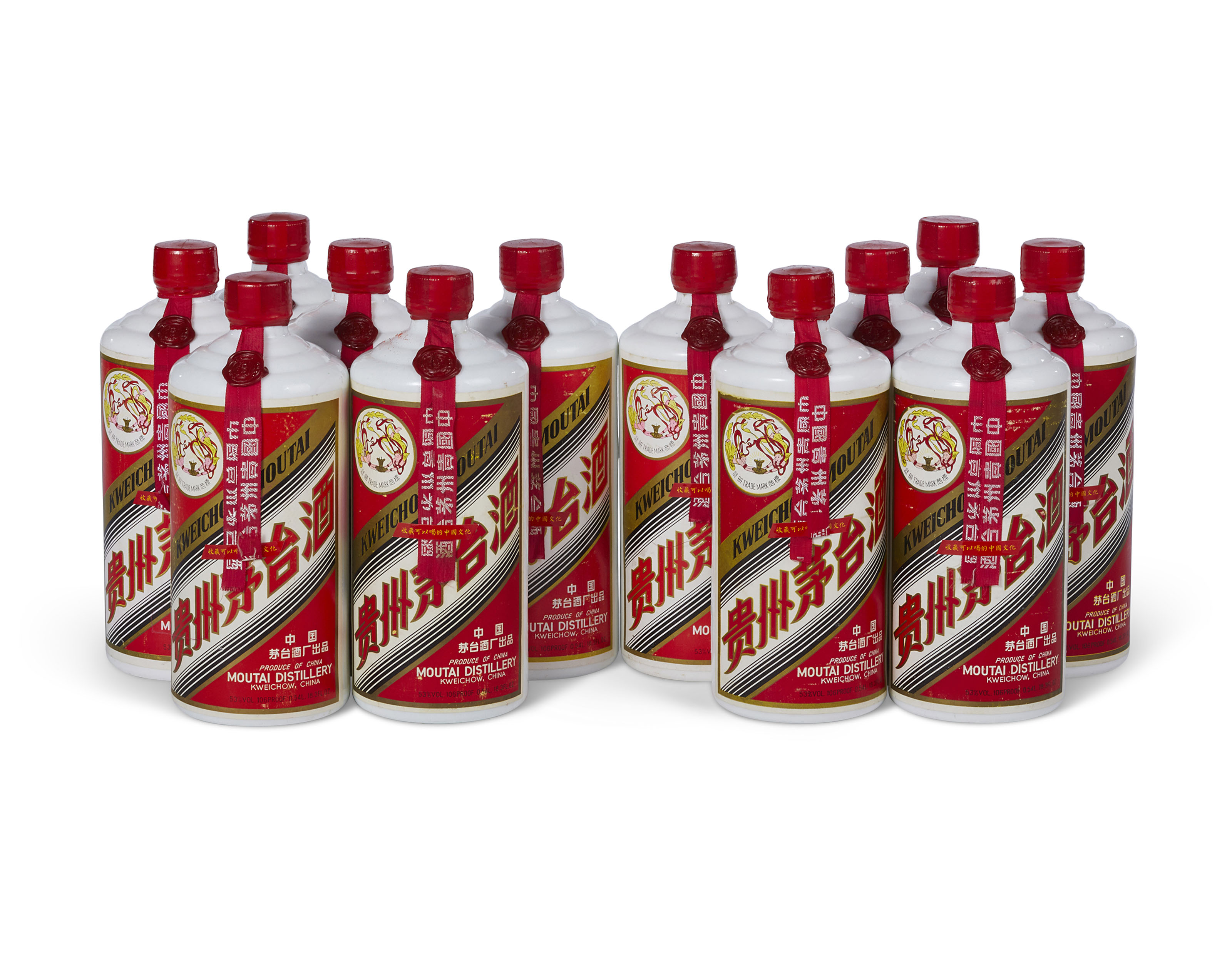 FeiTian MAOTAI 1980 , 12 bottles (540ml) per lot | Christie's