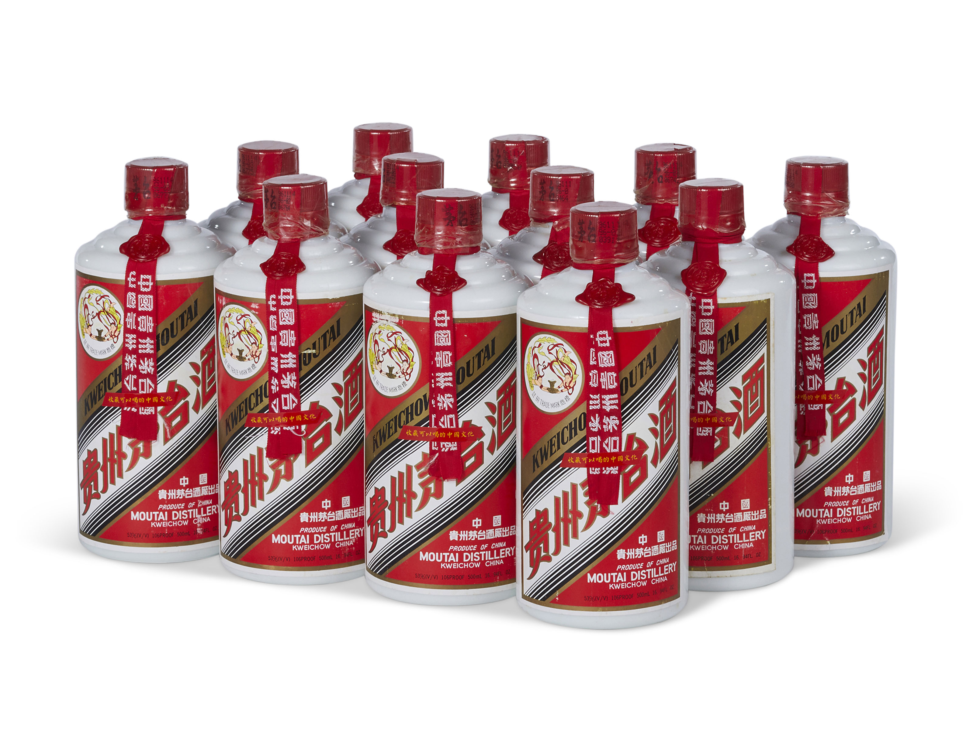 FeiTian MAOTAI 1996 , 12 bottles (500ml) per lot | Christie's