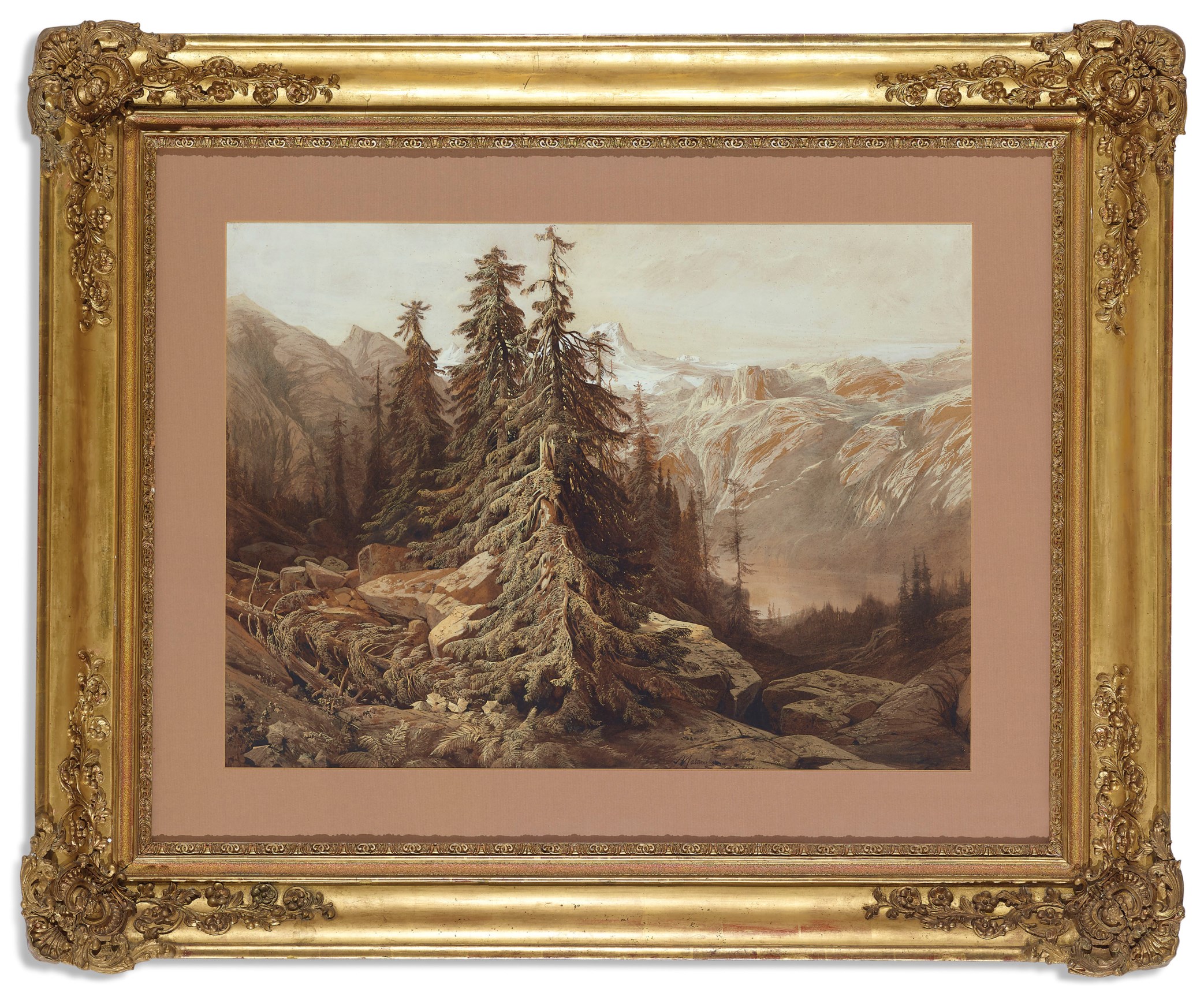 ALEXANDRE CALAME (1810-1864), Un lac des Alpes, 1847 | Christie's