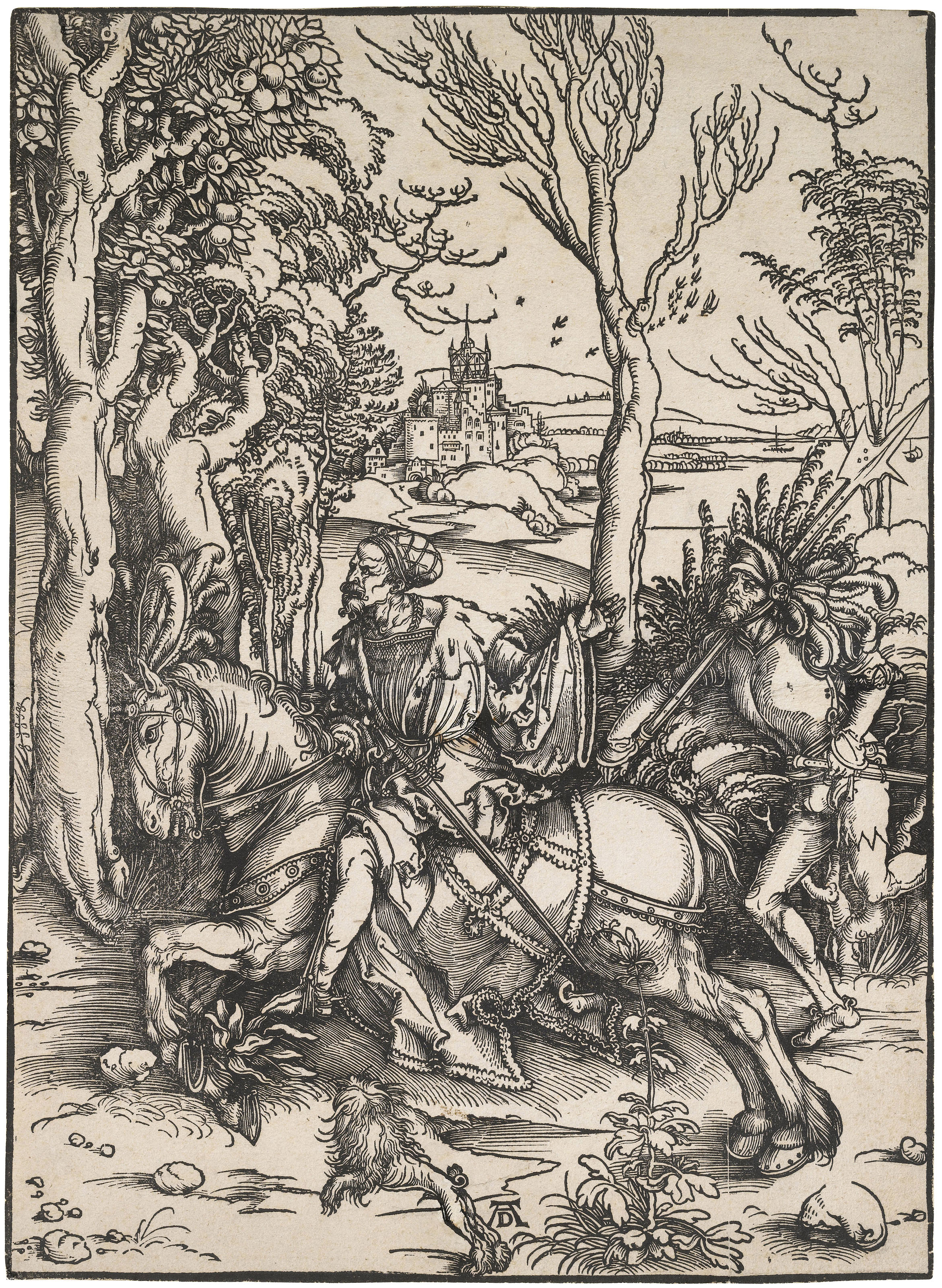 ALBRECHT DÜRER (1471-1528), The Knight and the Lansquenet | Christie’s