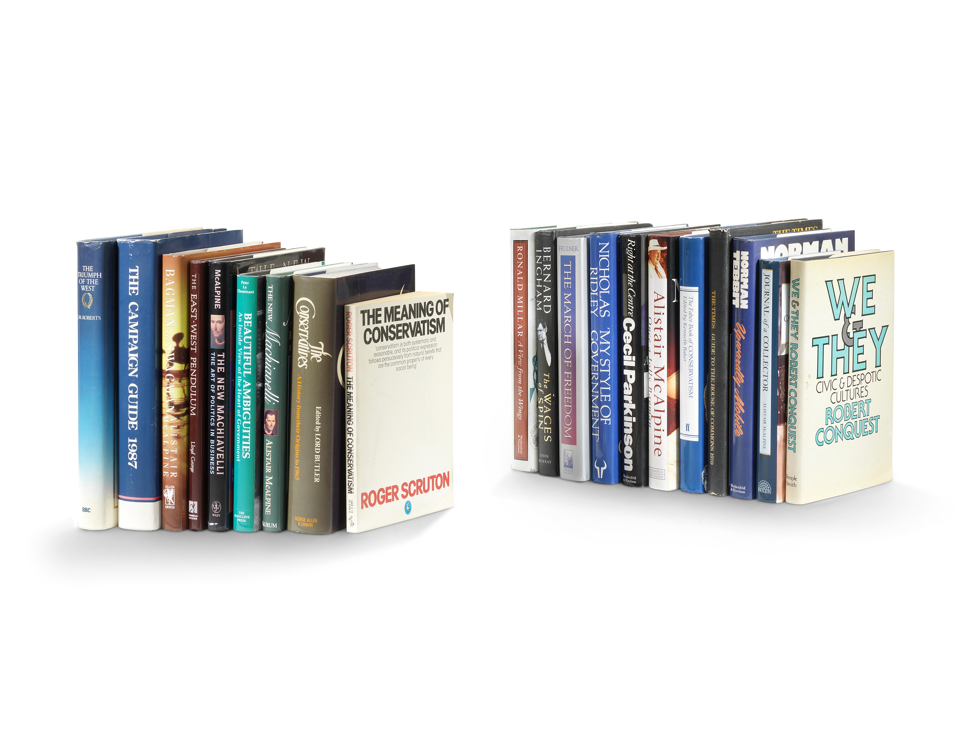 COLLECTION OF BOOKS RELATING TO POLITICS, HISTORY, AND THE CONSERVATIVE ...