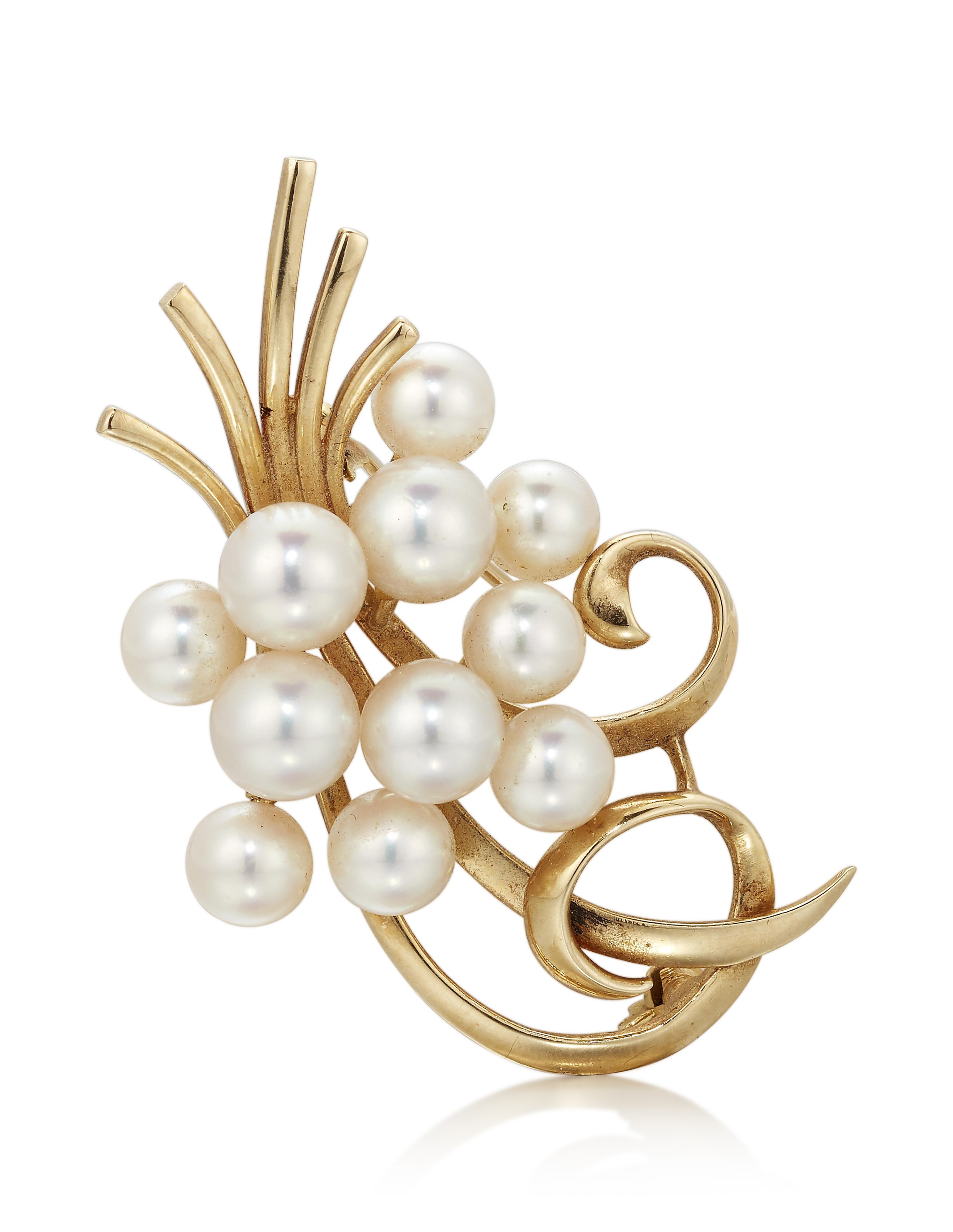 CULTURED PEARL BROOCH, MIKIMOTO, 1980s, Maker’s mark | Christie’s