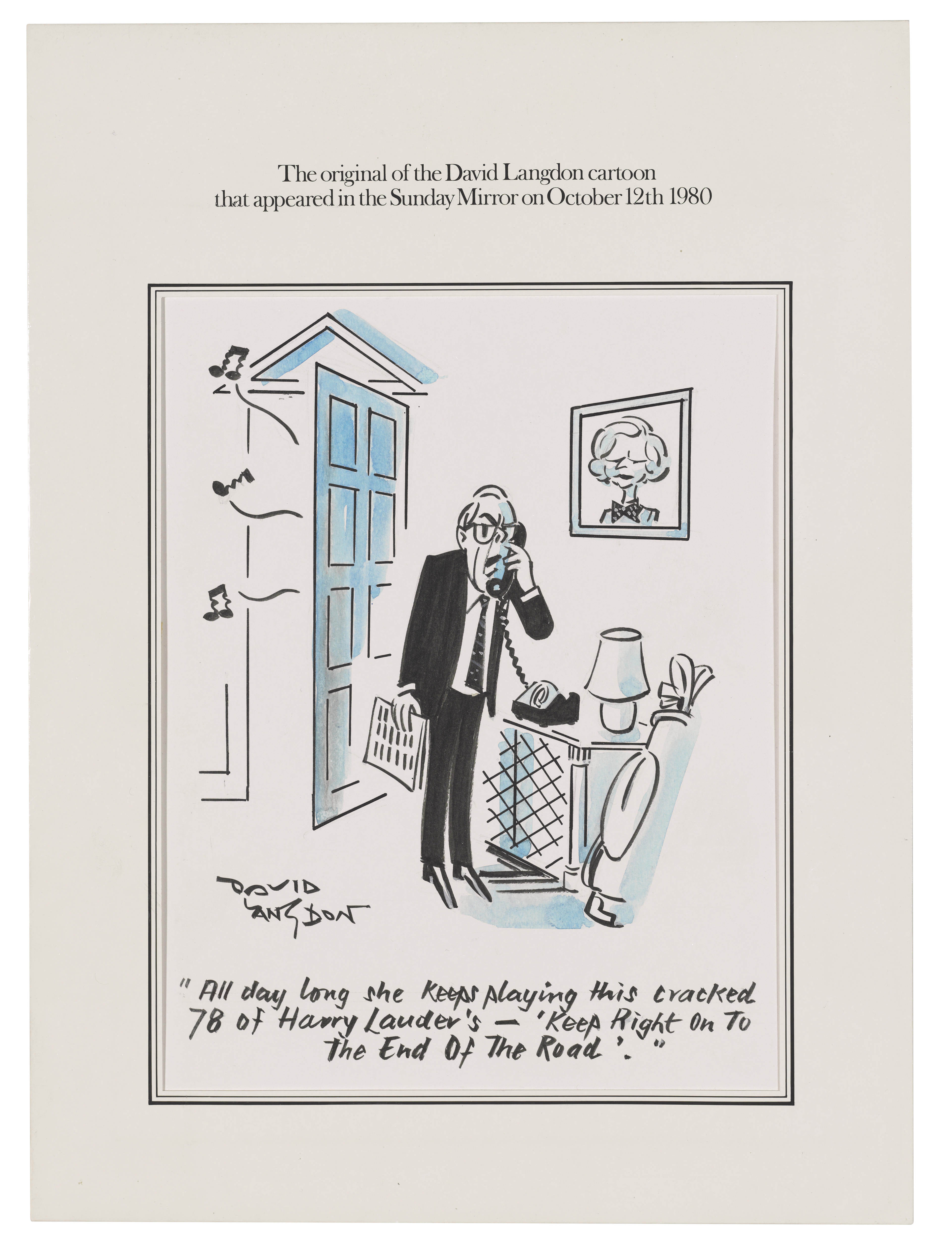 [THATCHER, Margaret (1925-2013)] – David LANGDON (1914-2011). Original ...