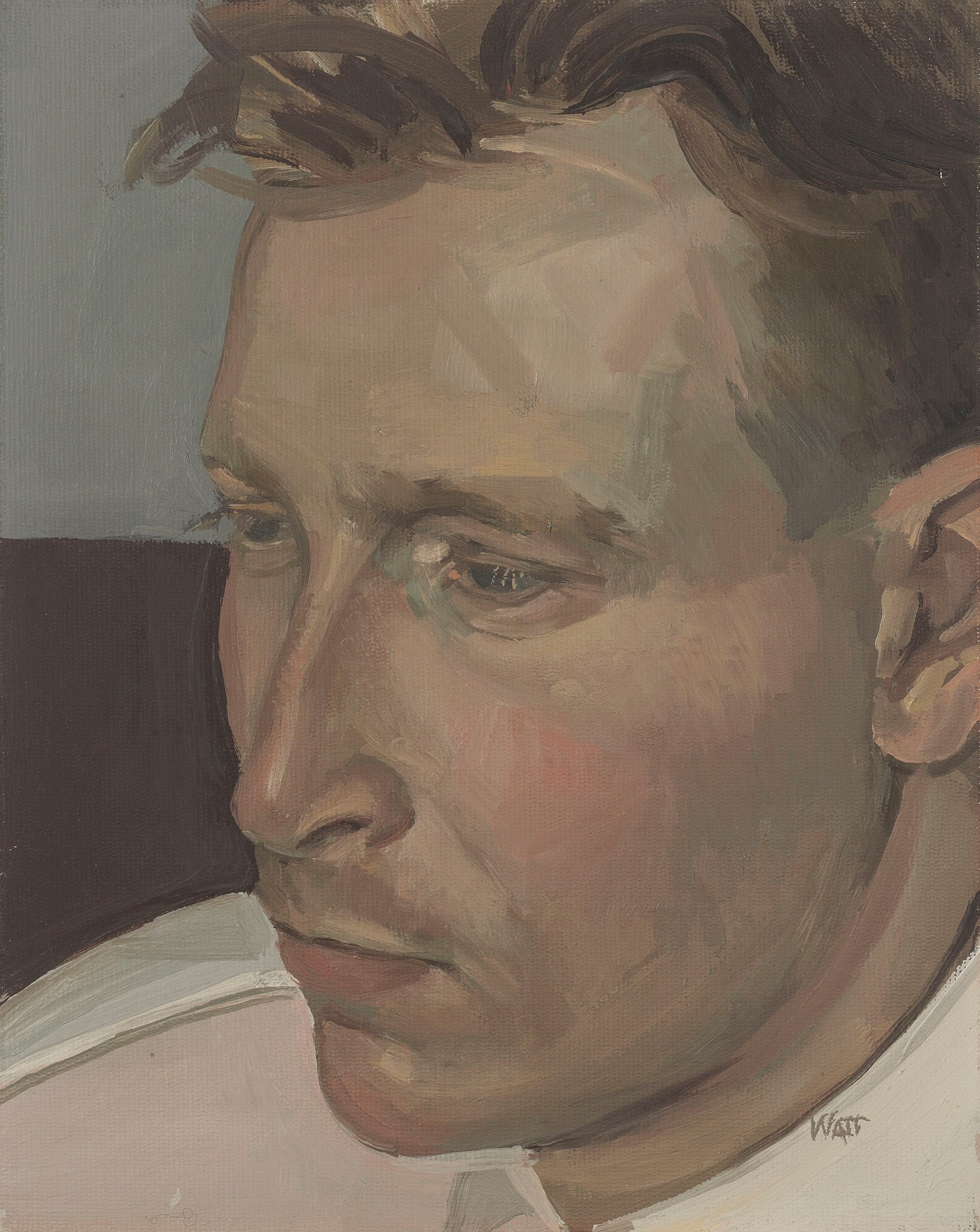 Alison Watt (b. 1965), Head of a Young Man | Christie's