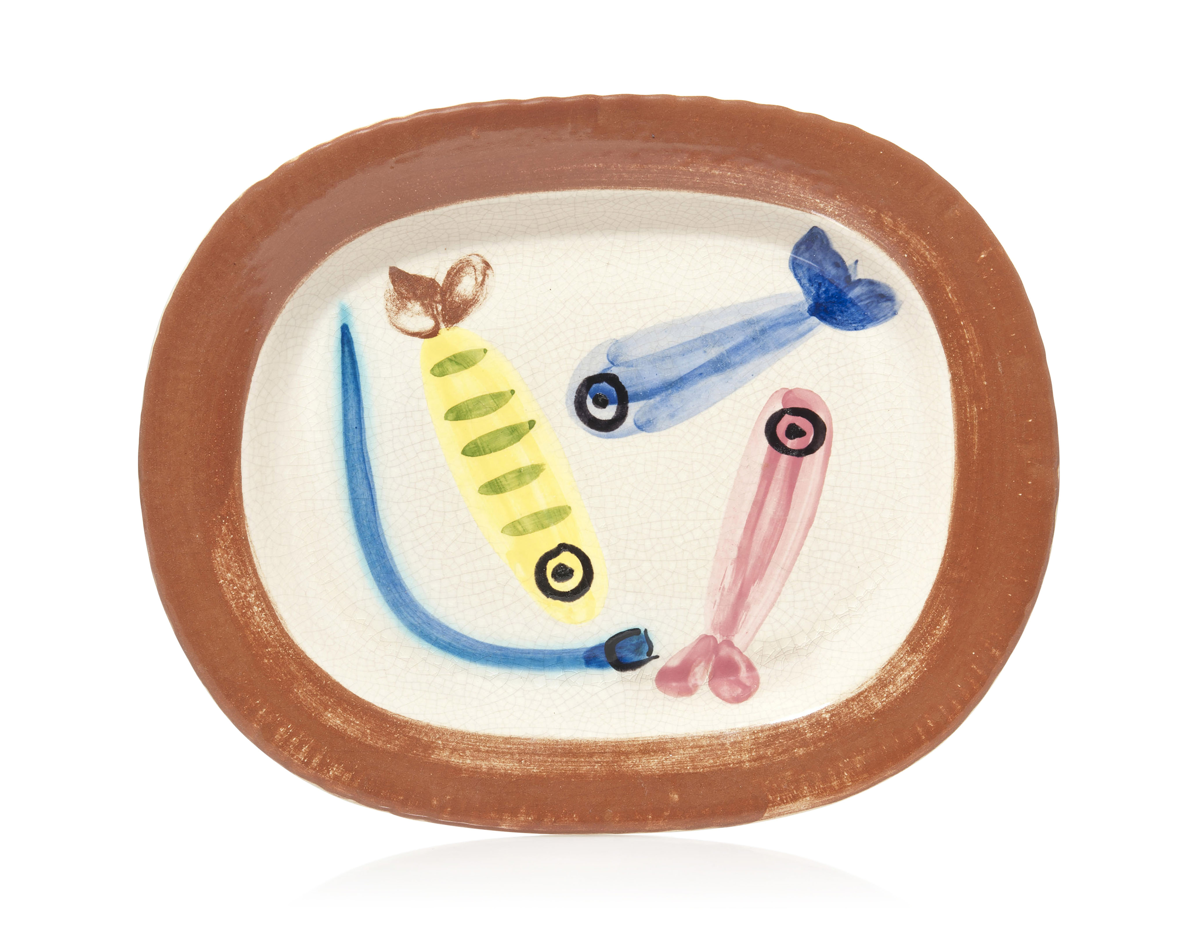 PABLO PICASSO (1881-1973), Quatre poissons polychromes (A.R. 31 ...