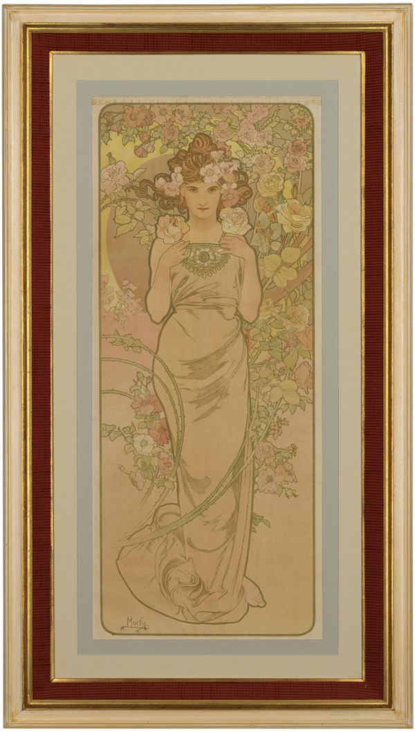 ALPHONSE MUCHA (1860-1939), Les fleurs: l'iris, l'œillet, le lys, la ...