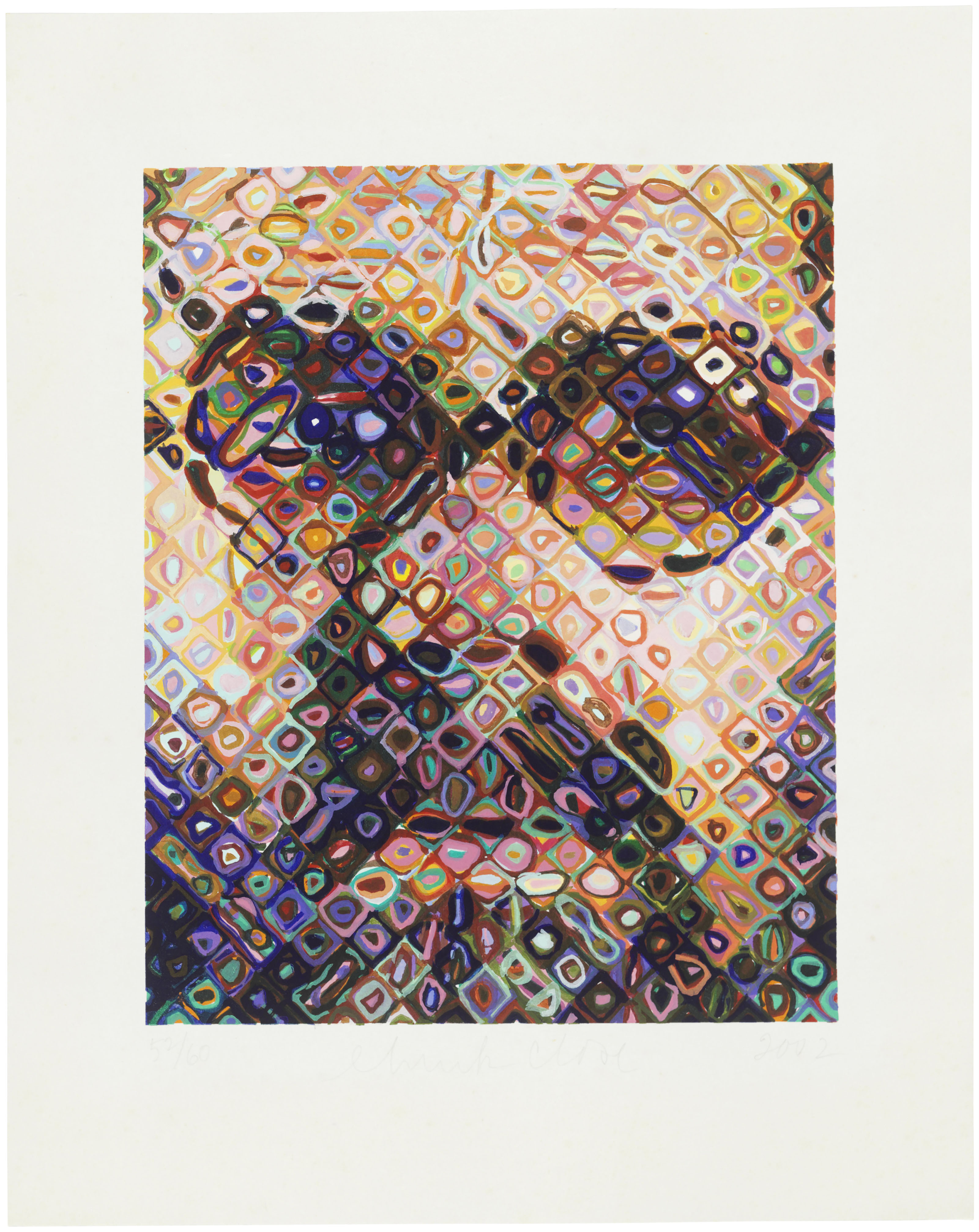 CHUCK CLOSE (B. 1940), Self-Portrait | Christie’s