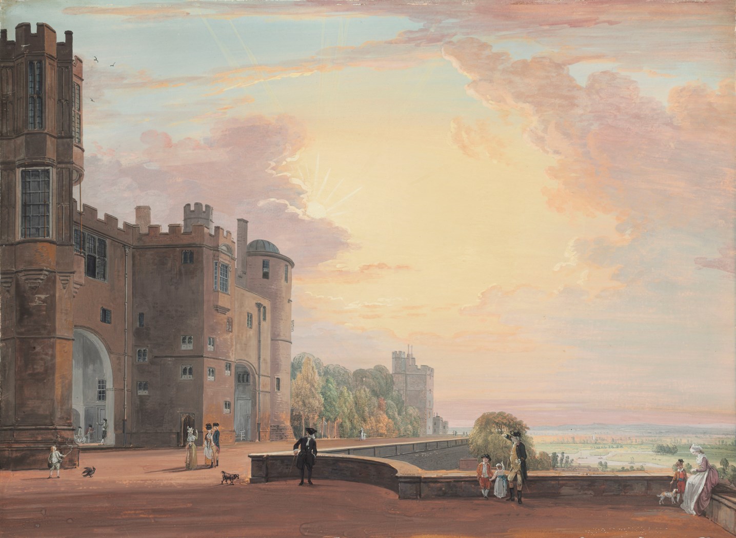 Paul Sandby, R.A. (Nottingham 1731-1809 London), The North Terrace of ...
