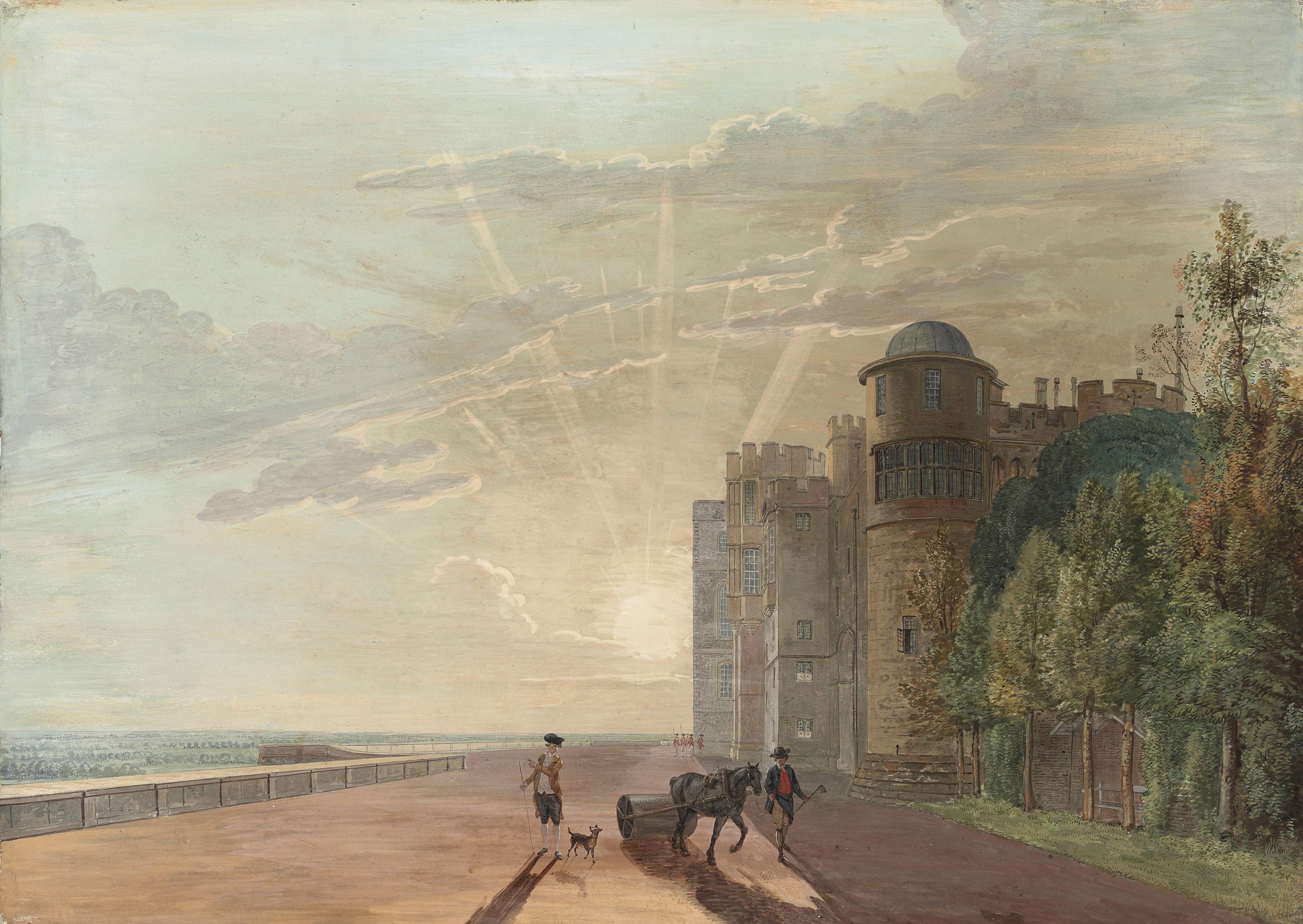 Paul Sandby, R.A. (Nottingham 1731-1809 London), The North Terrace of ...